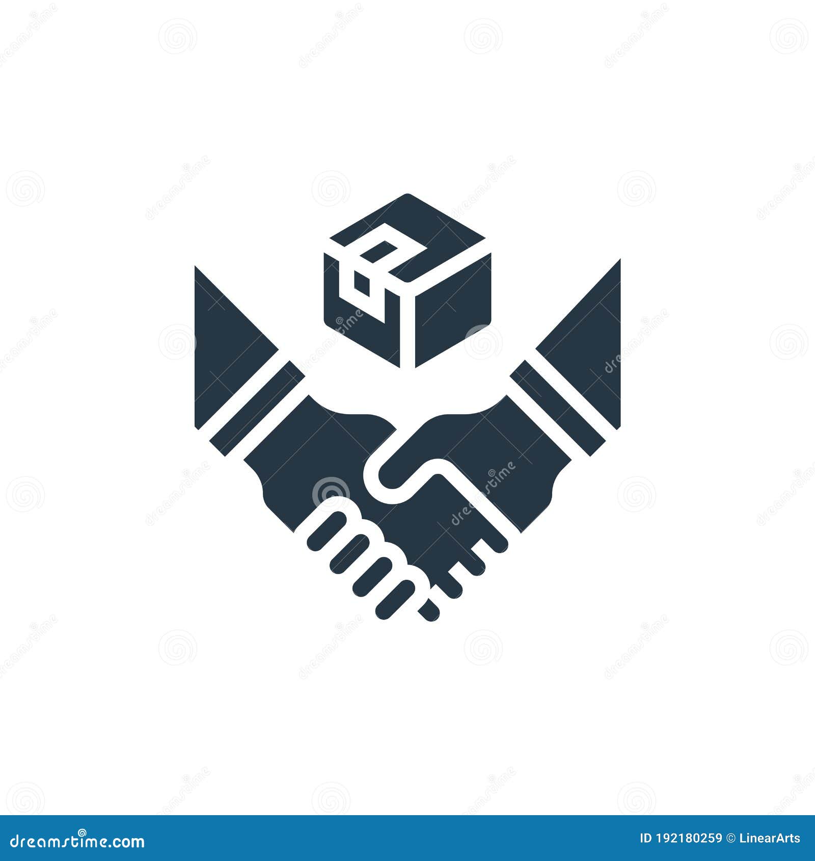 Partner Icon Vector from Business Model Canvas Concept. Thin Line ...