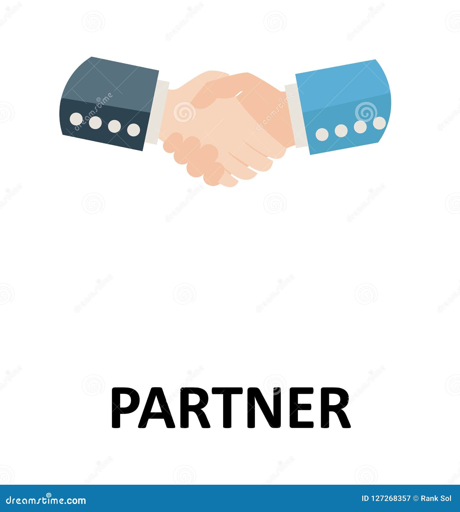 Partner Isolated Color Vector Illustration Icon Stock Vector ...