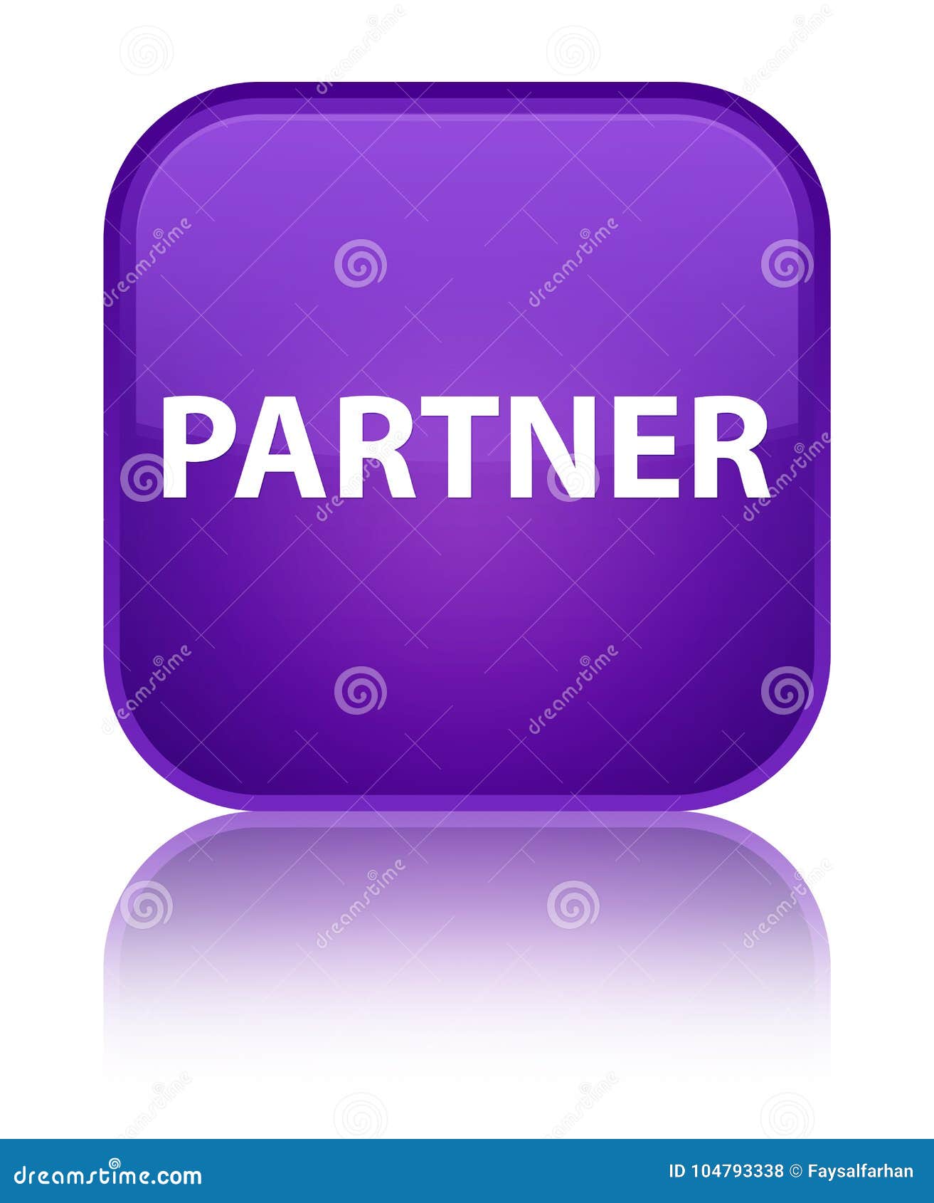 Partner Special Purple Square Button Stock Illustration - Illustration ...
