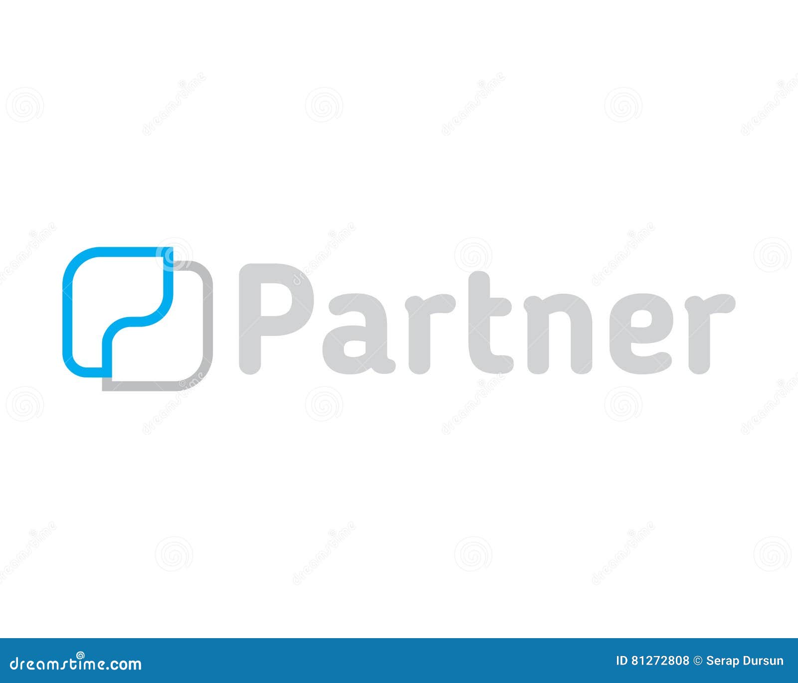 Partner Logo Design stock abbildung. Illustration von emblem - 81272808