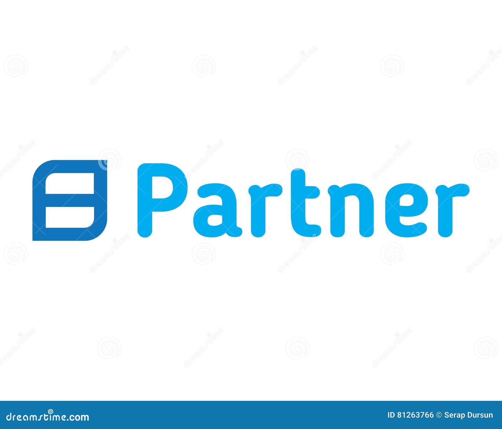 Partner Logo Design stock vector. Illustration of agreement - 81263766