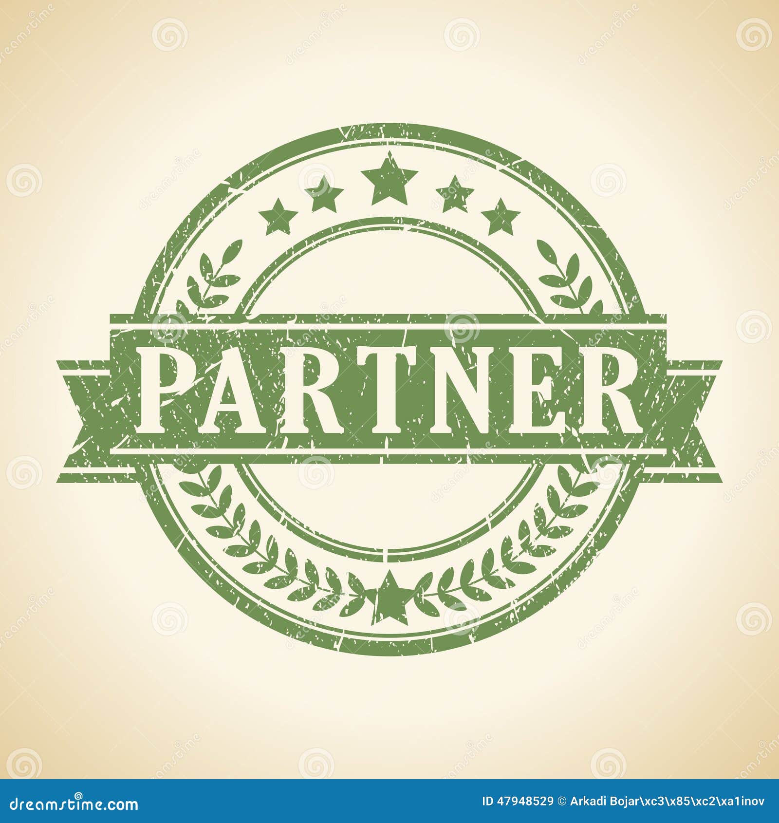 Partner stamp stock vector. Illustration of rubber, official - 47948529