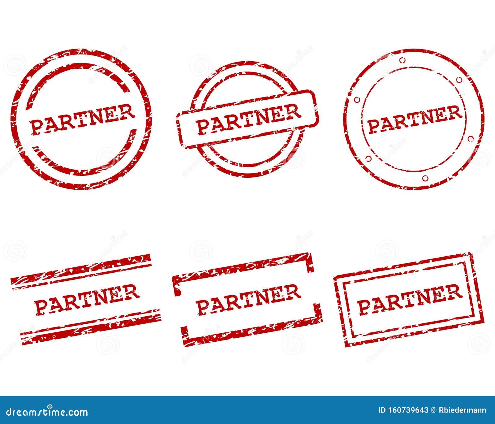 Partner stamps stock vector. Illustration of text, partner - 160739643