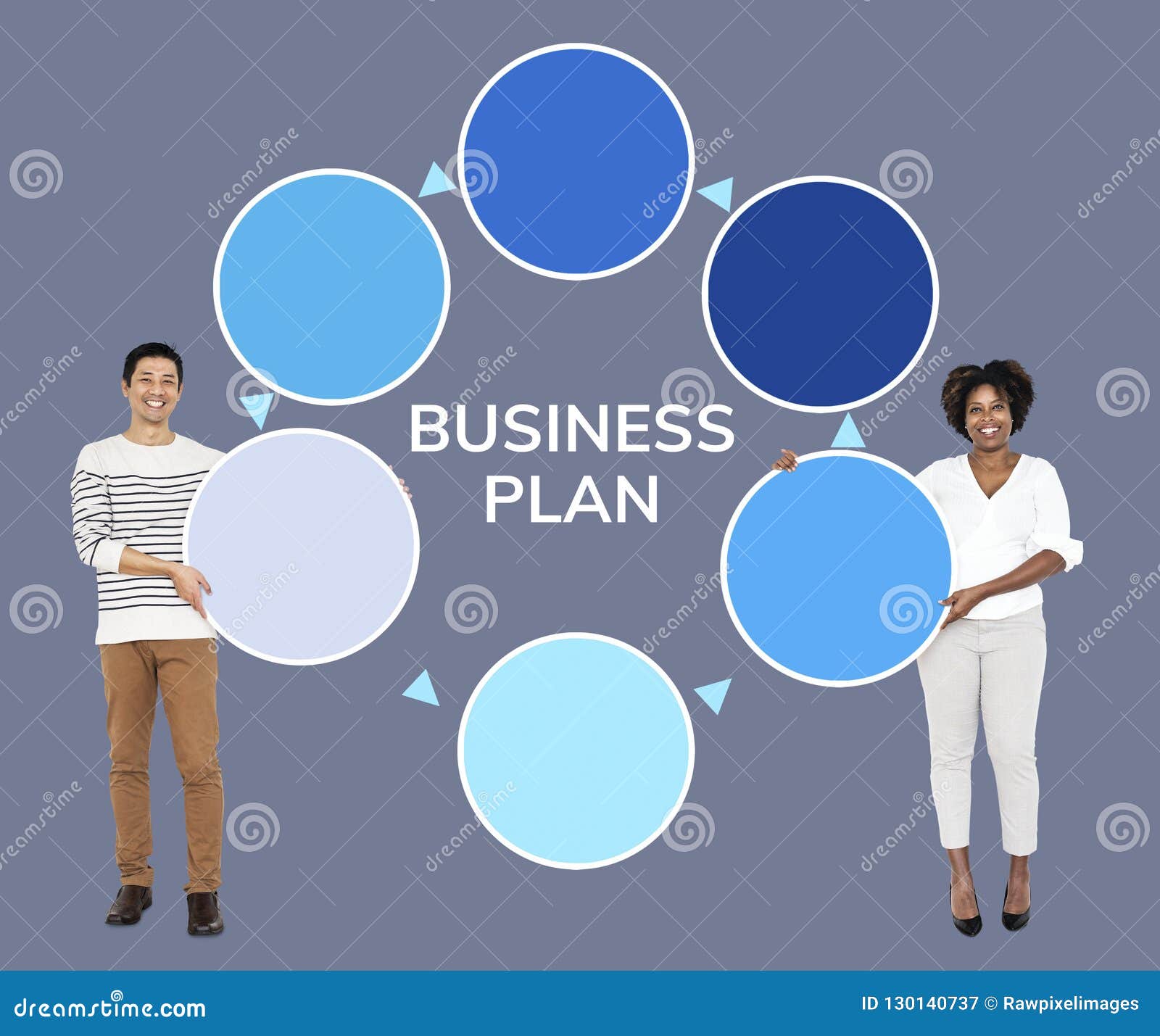 Partners with a Business Plan Stock Image - Image of banner ...