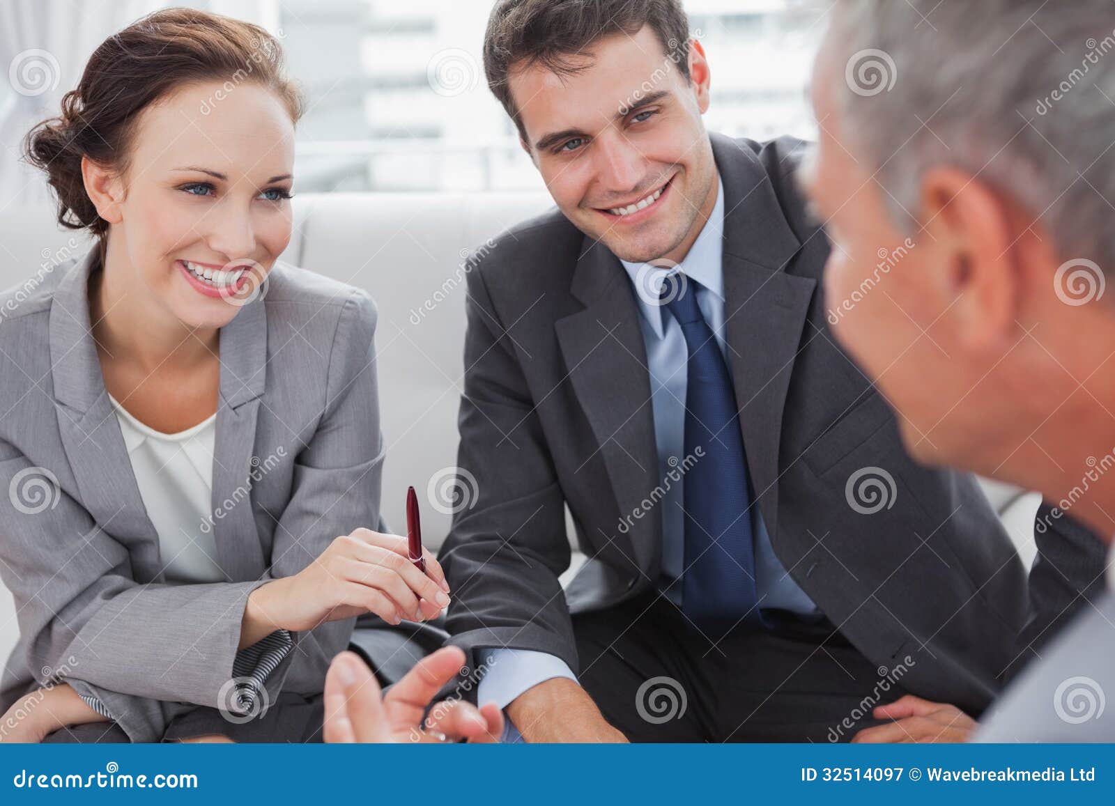 Partners having a meeting stock image. Image of caucasian - 32514097