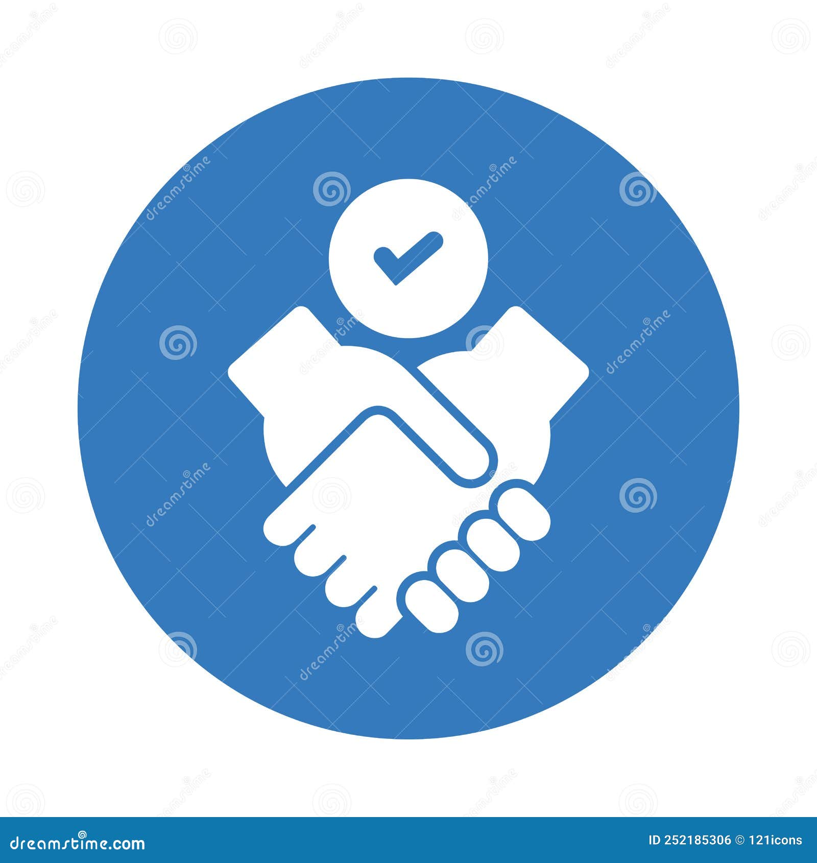 Partners Icon. Blue Color Design Stock Illustration - Illustration of ...