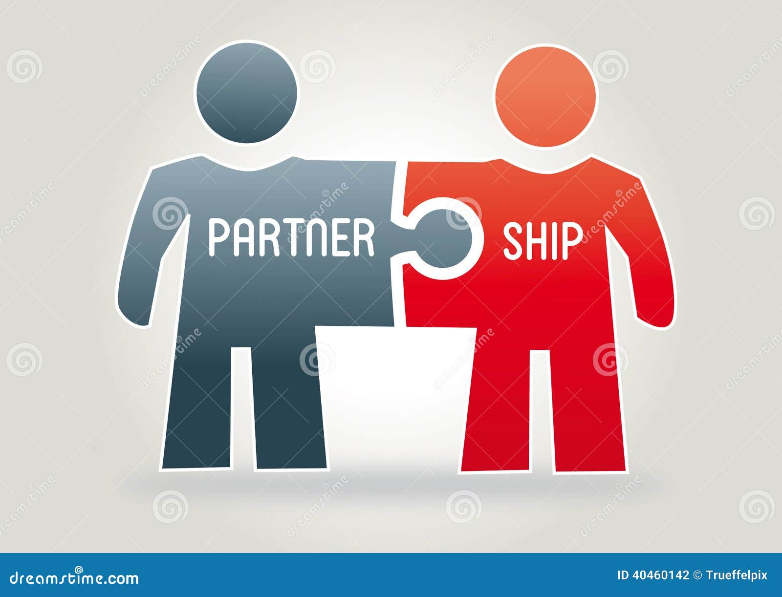 Partnerschaft, Konzept stock abbildung. Illustration von anteil - 40460142