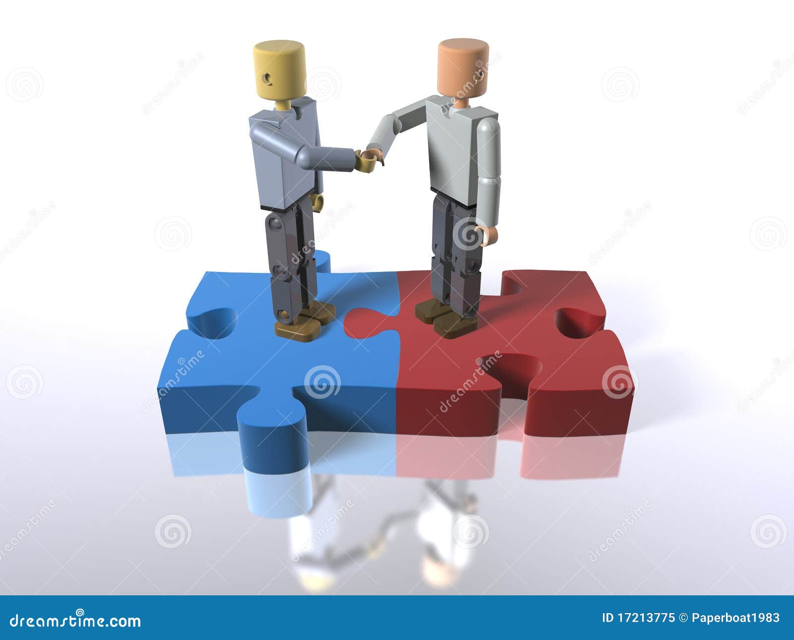 Partnership stock illustration. Illustration of intergrating - 17213775