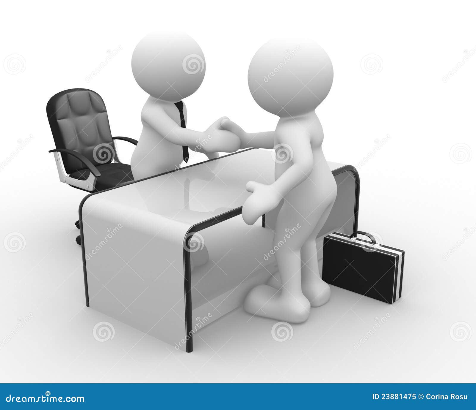 Partnership stock illustration. Illustration of briefcase - 23881475