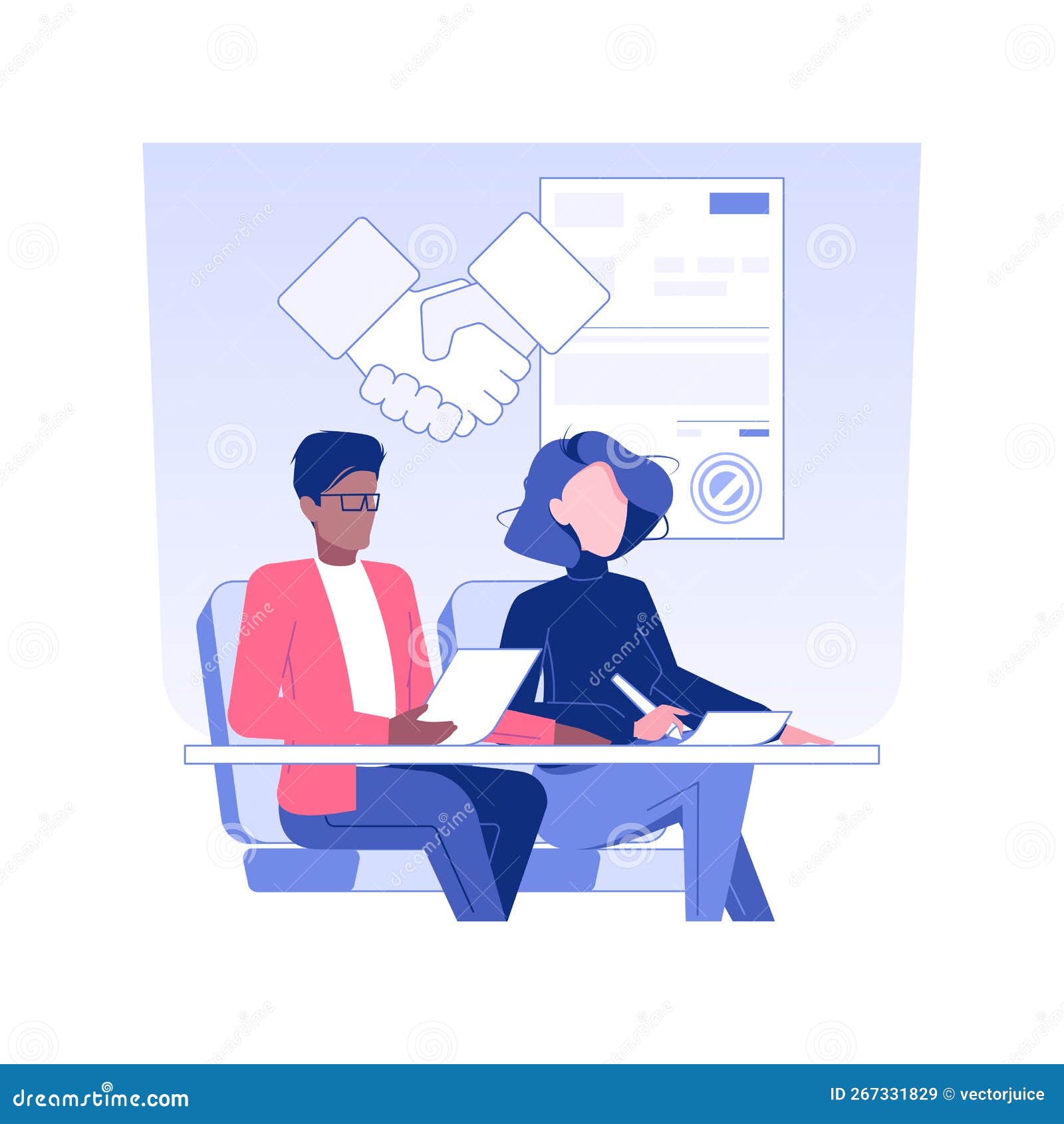 Partnership Agreements Isolated Concept Vector Illustration Stock ...