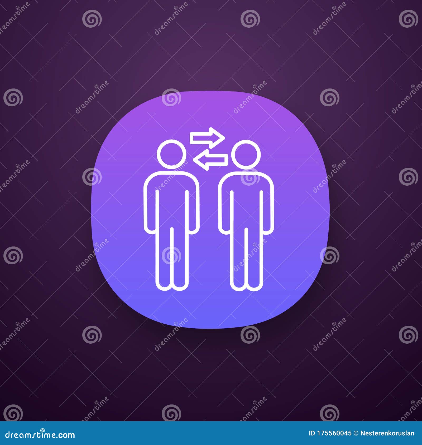Partnership app icon stock vector. Illustration of colleague - 175560045