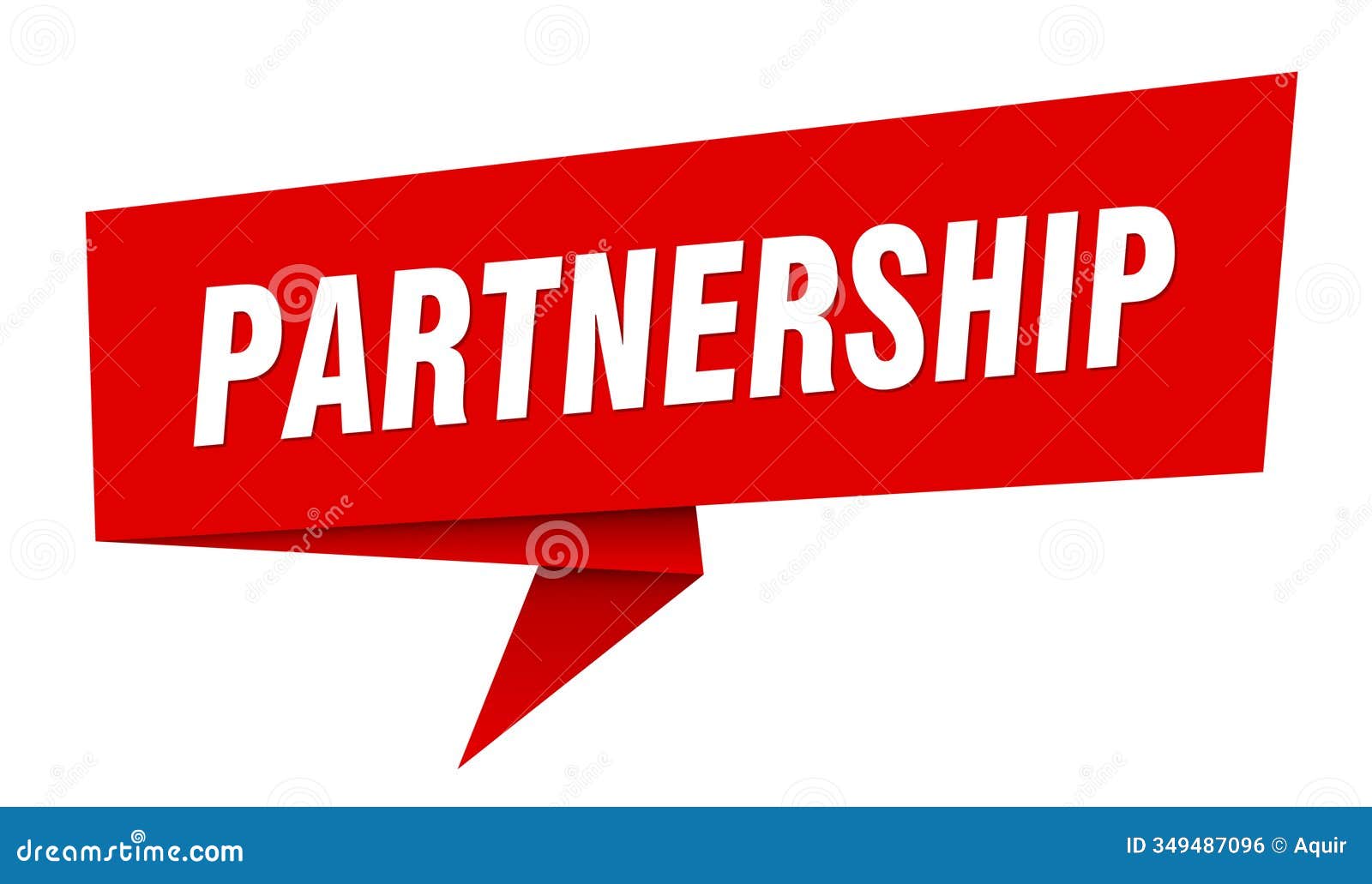 Partnership Banner. Partnership Speech Bubble, Label, Sticker, Sign ...