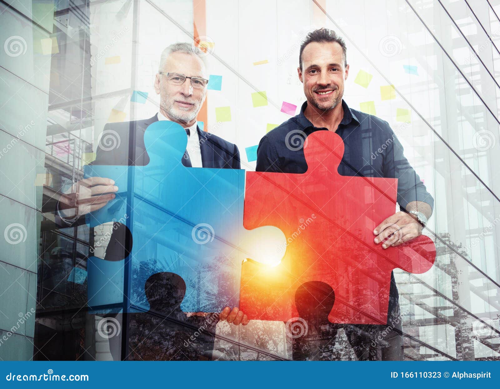 Partnership of Business People. Concept of Integration and Startup with ...