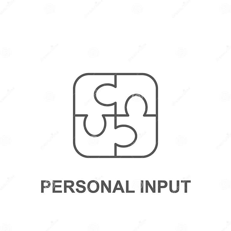 Partnership Collaboration. Personal Input Icon Stock Vector ...