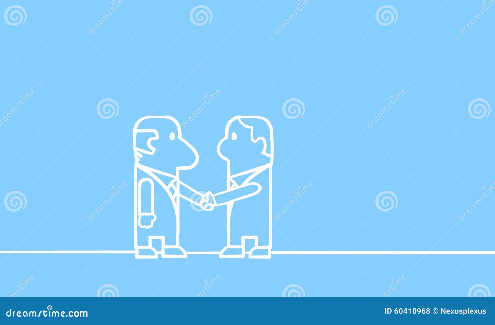 Partnership concept stock illustration. Illustration of cartoon - 60410968
