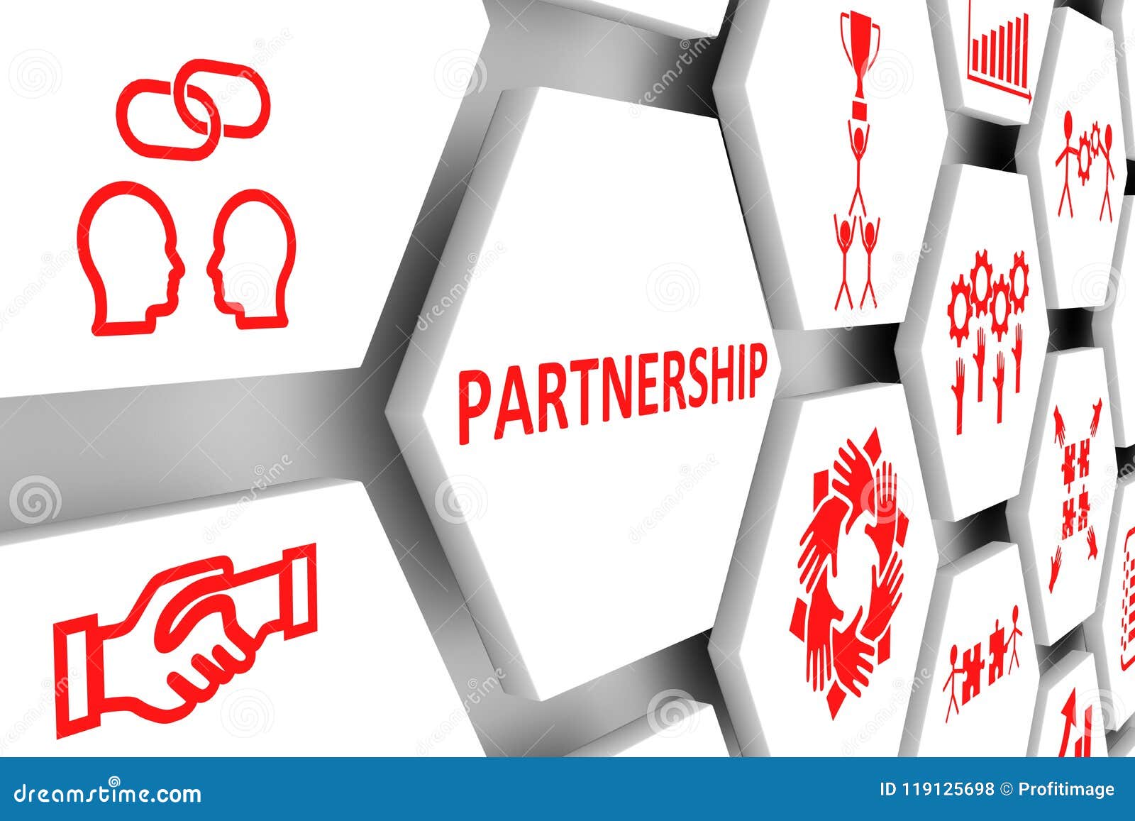 PARTNERSHIP concept stock illustration. Illustration of background ...