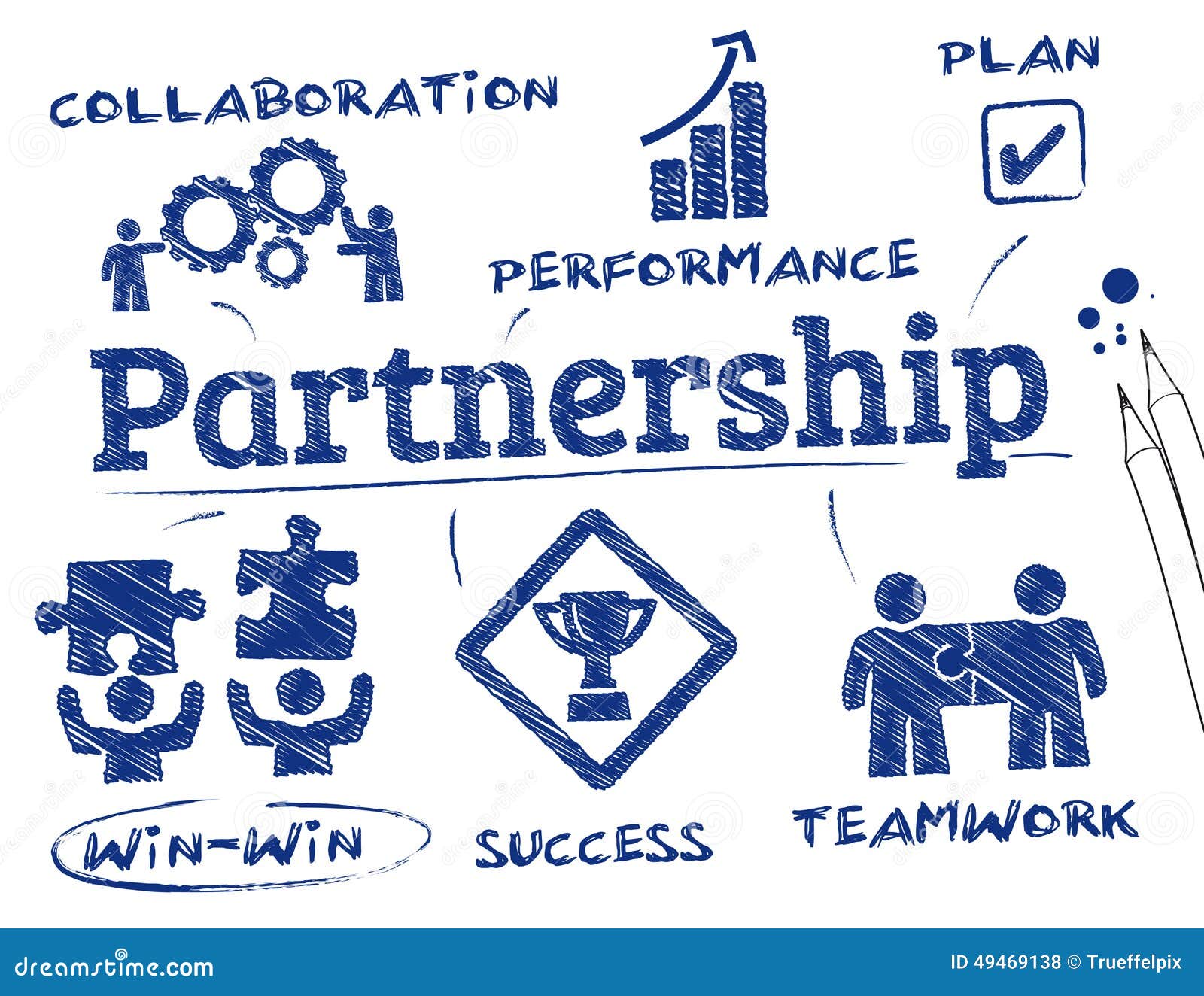 Partnership concept. stock illustration. Illustration of businessman ...