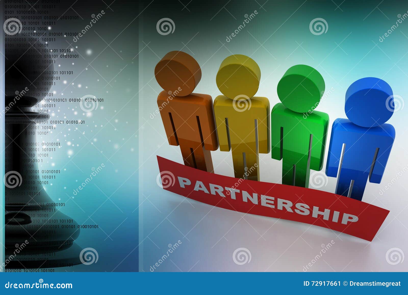 Partnership concept stock illustration. Illustration of human - 72917661