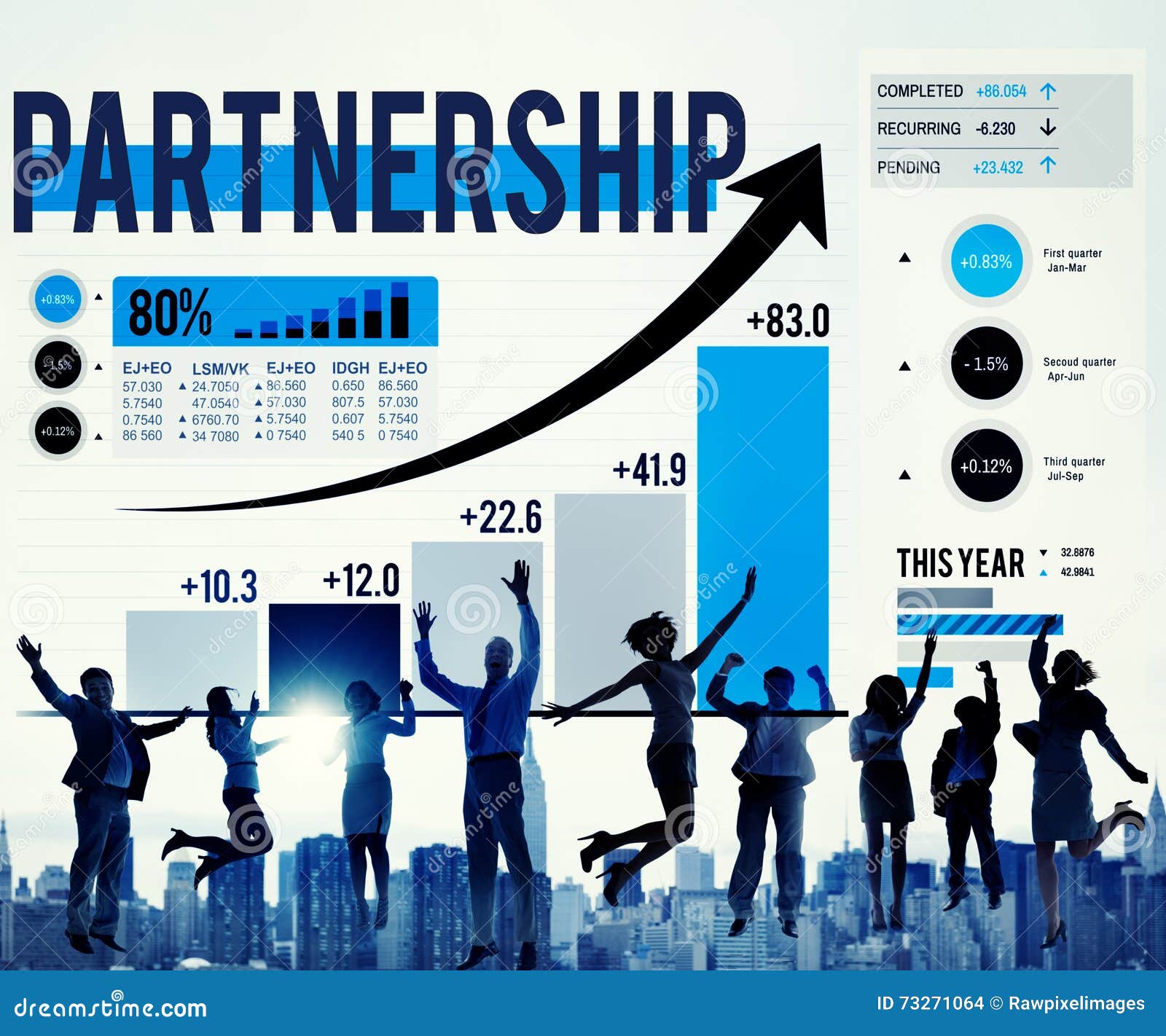 Partnership Connection Corporate Team Support Concept Stock Photo ...