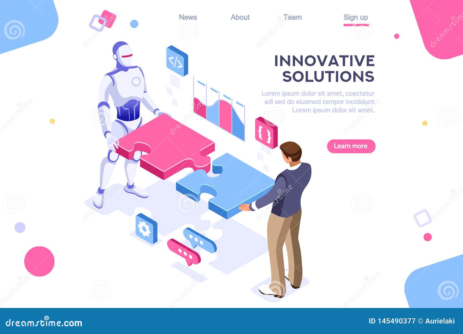 Partnership Contact Concept Human Interaction Stock Vector ...