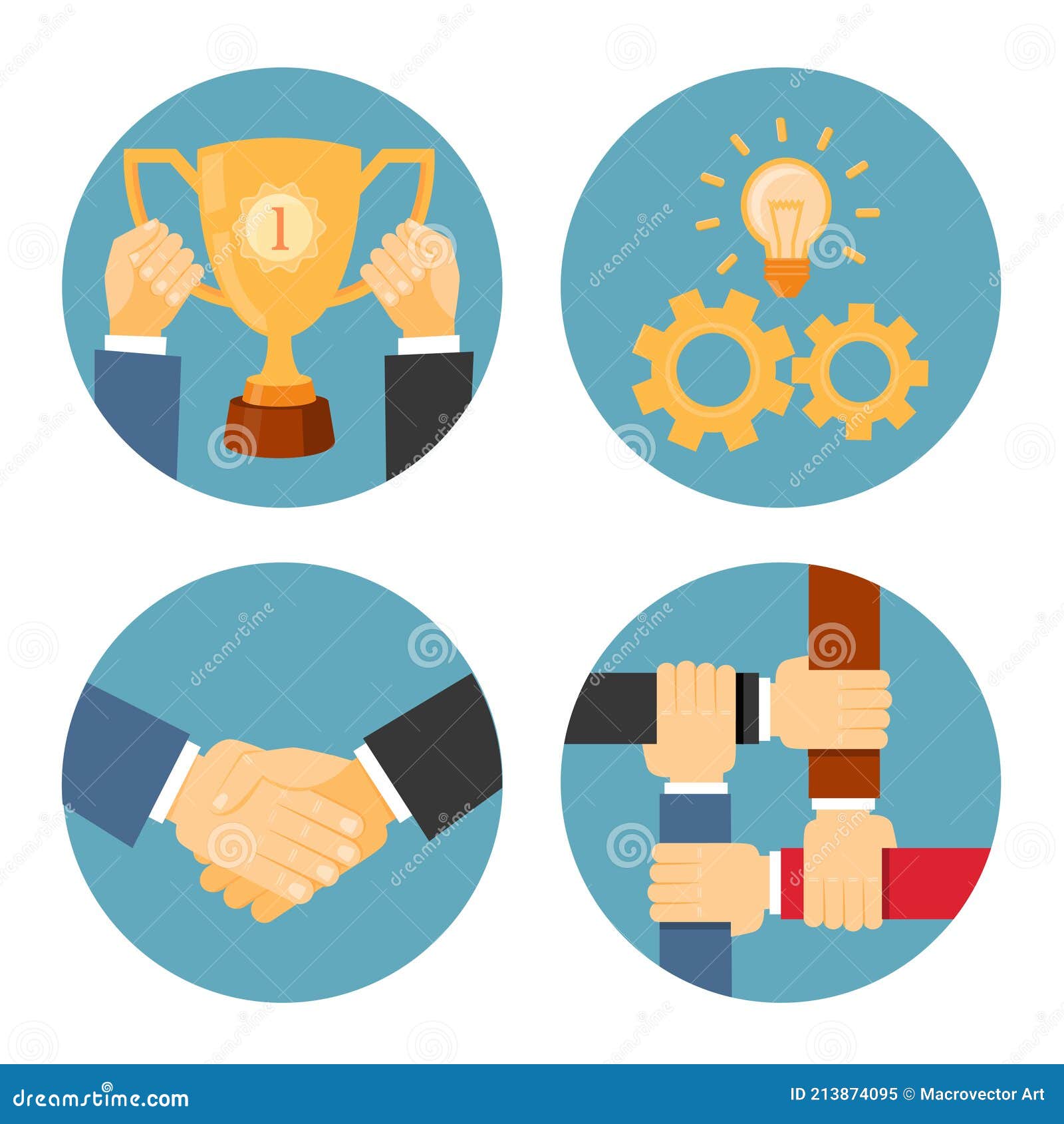 Partnership Or Mutual Trust, Handshake Concept, Negotiation Compromise ...