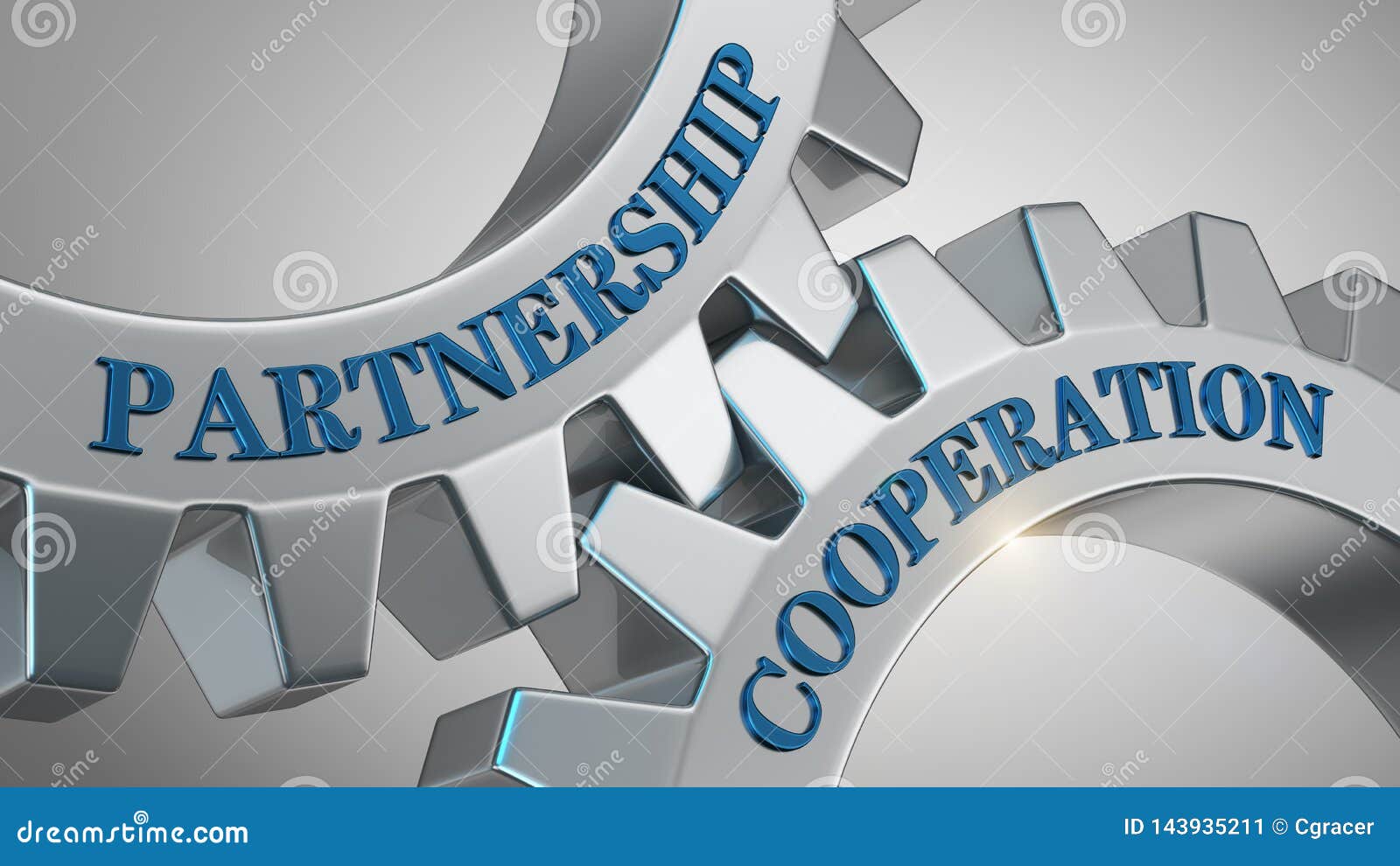 Partnership Cooperation Concept Stock Illustration - Illustration of ...