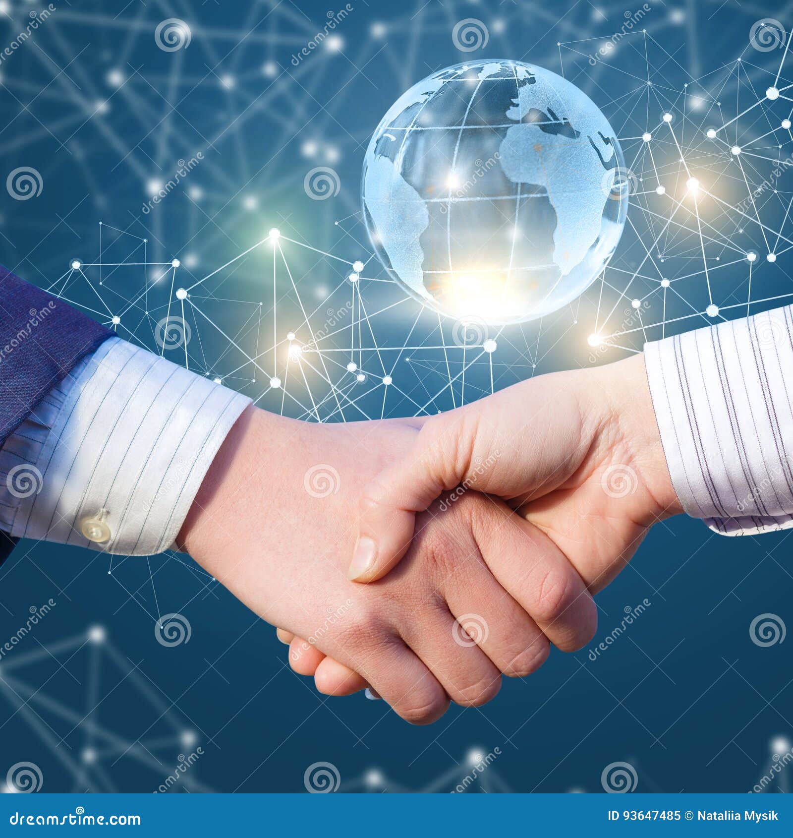 Partnership and Cooperation in Network. Stock Image - Image of ...