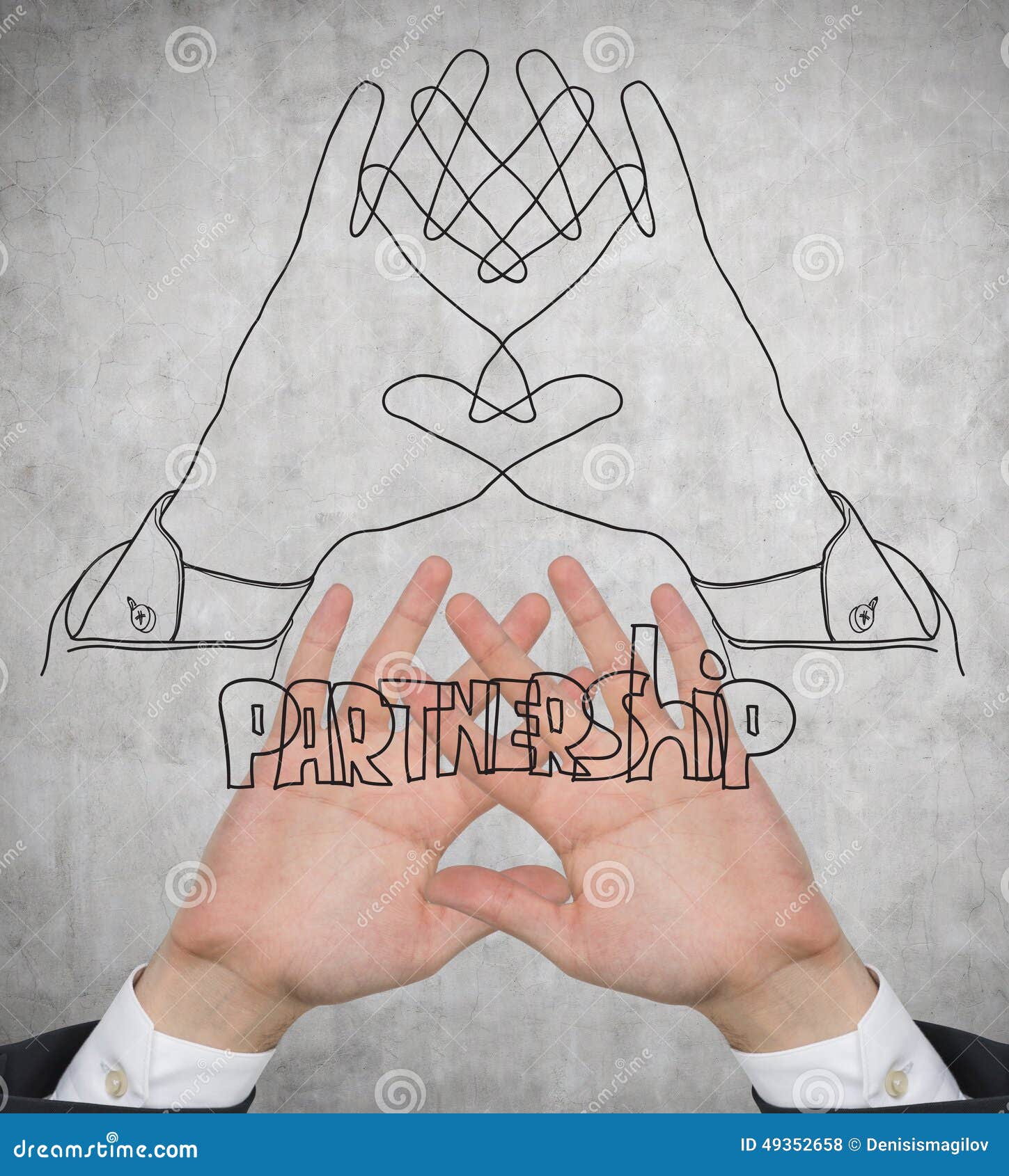 Partnership hands stock photo. Image of business, people - 49352658
