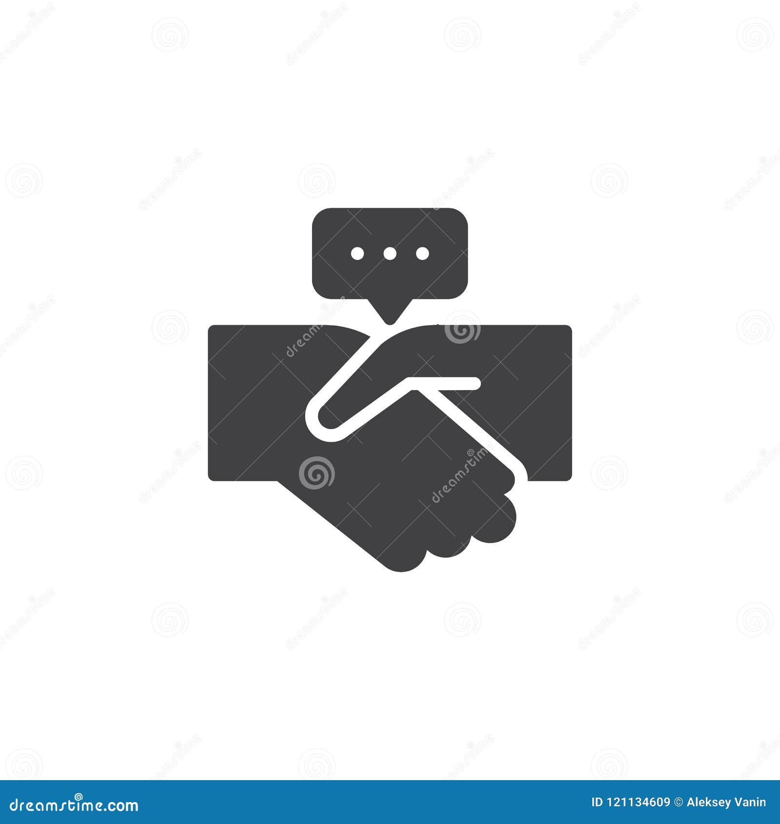 Partnership Handshake Vector Icon Stock Vector - Illustration of ...