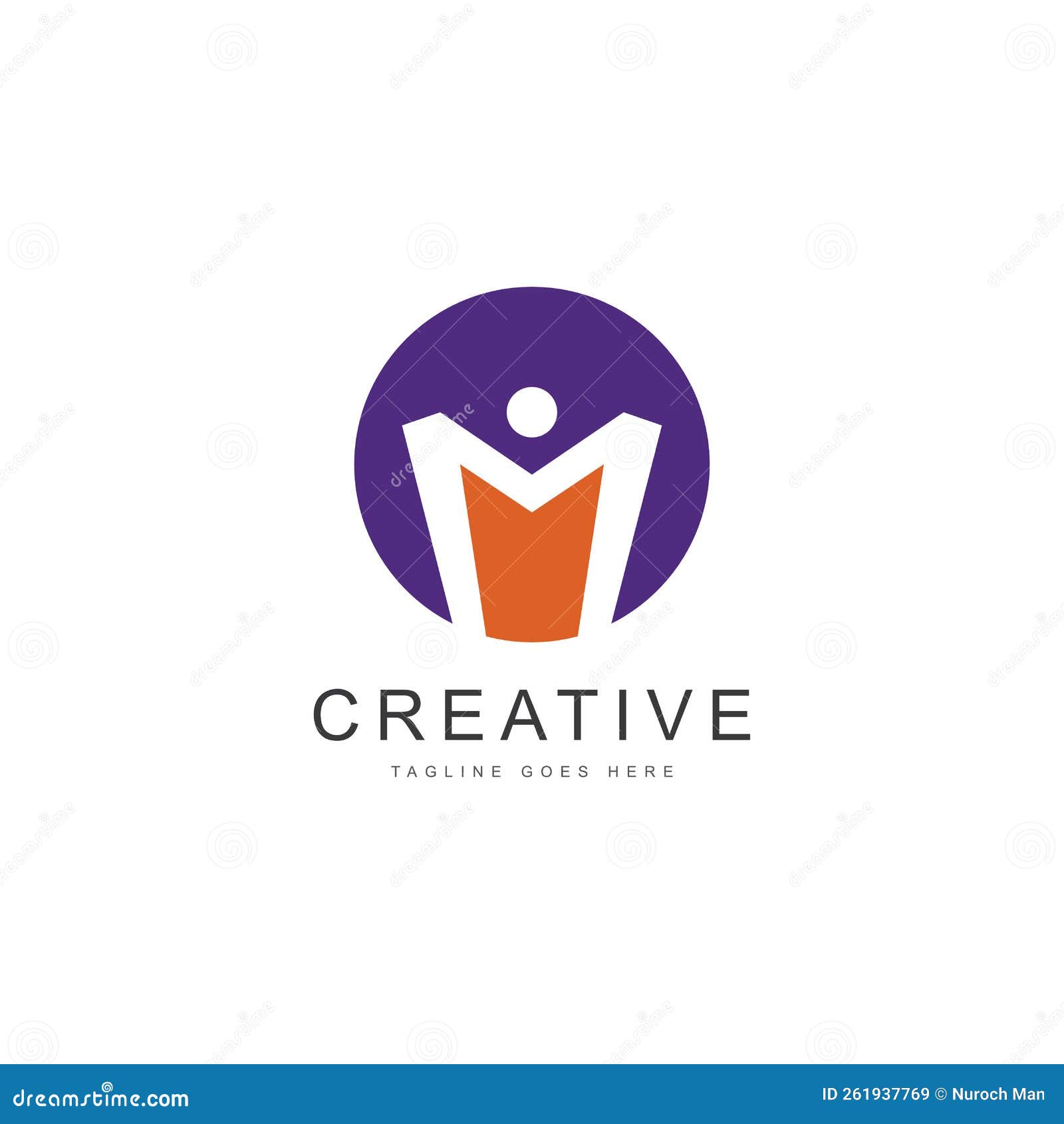 Partnership Humanity Letter M Vector Logo. Stock Vector - Illustration ...