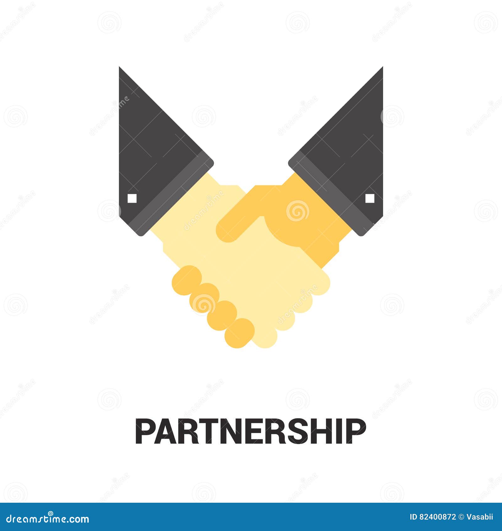 Partnership icon concept stock vector. Illustration of agreement - 82400872