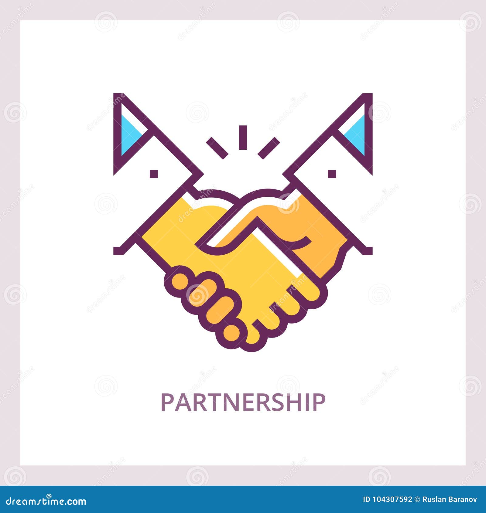 Handshake Concept. Cartoon Business Partnership And Agreement ... Handshake Concept. Cartoon Business Partnership And Agreement ...