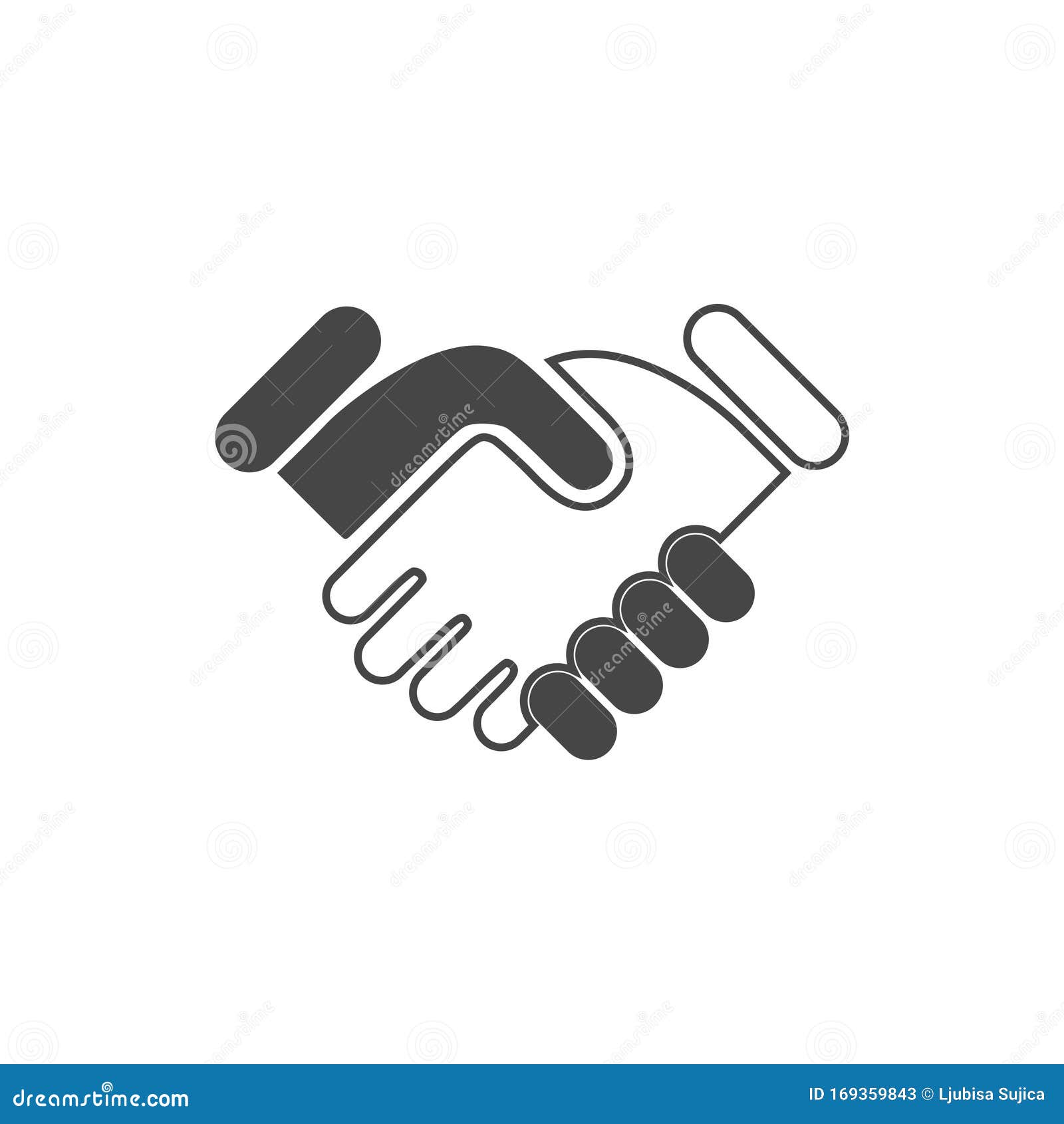 Partnership Icon, Handshake Stock Vector - Illustration of deal, hand ...