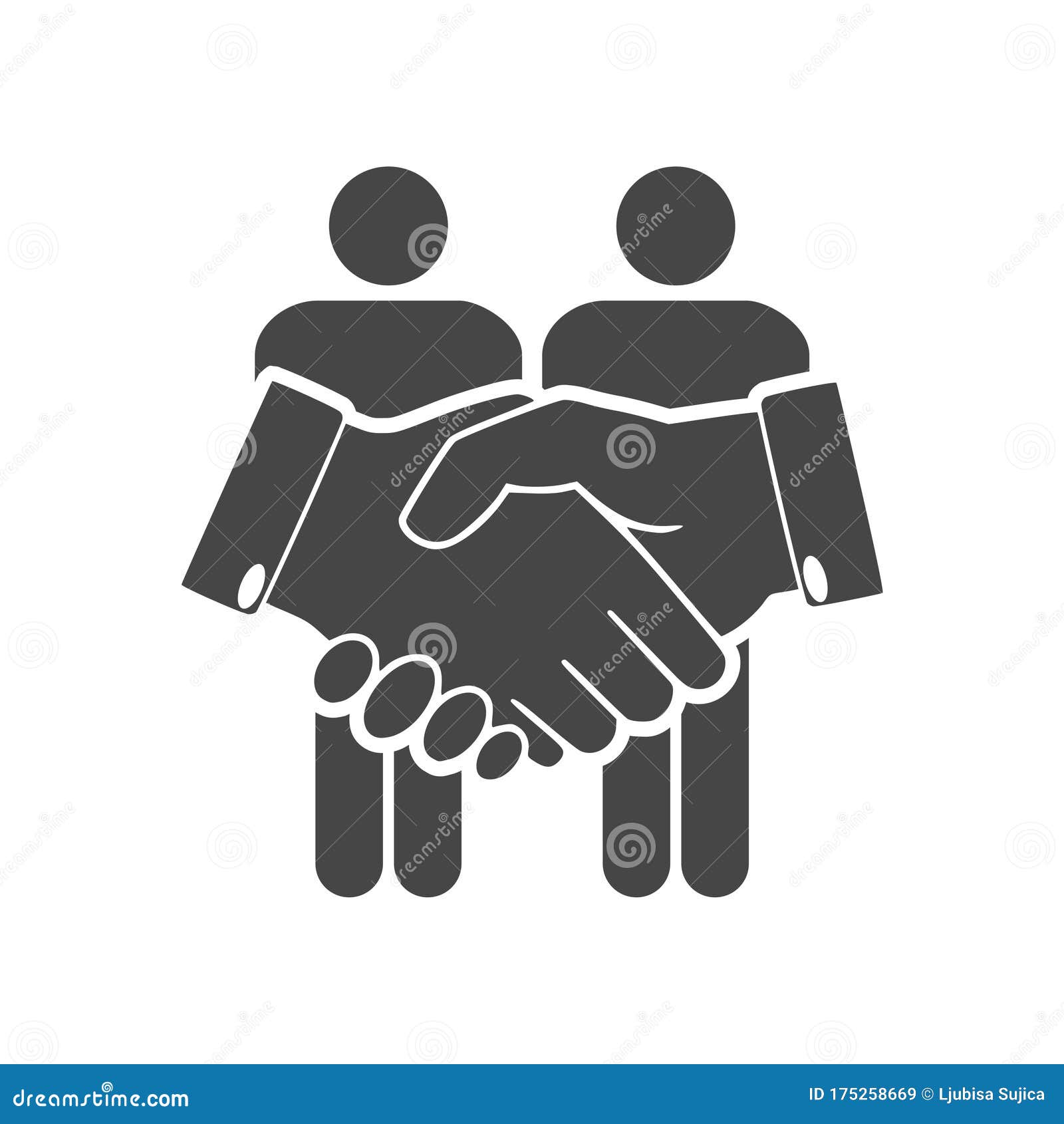 Partnership icon stock vector. Illustration of contract - 175258669