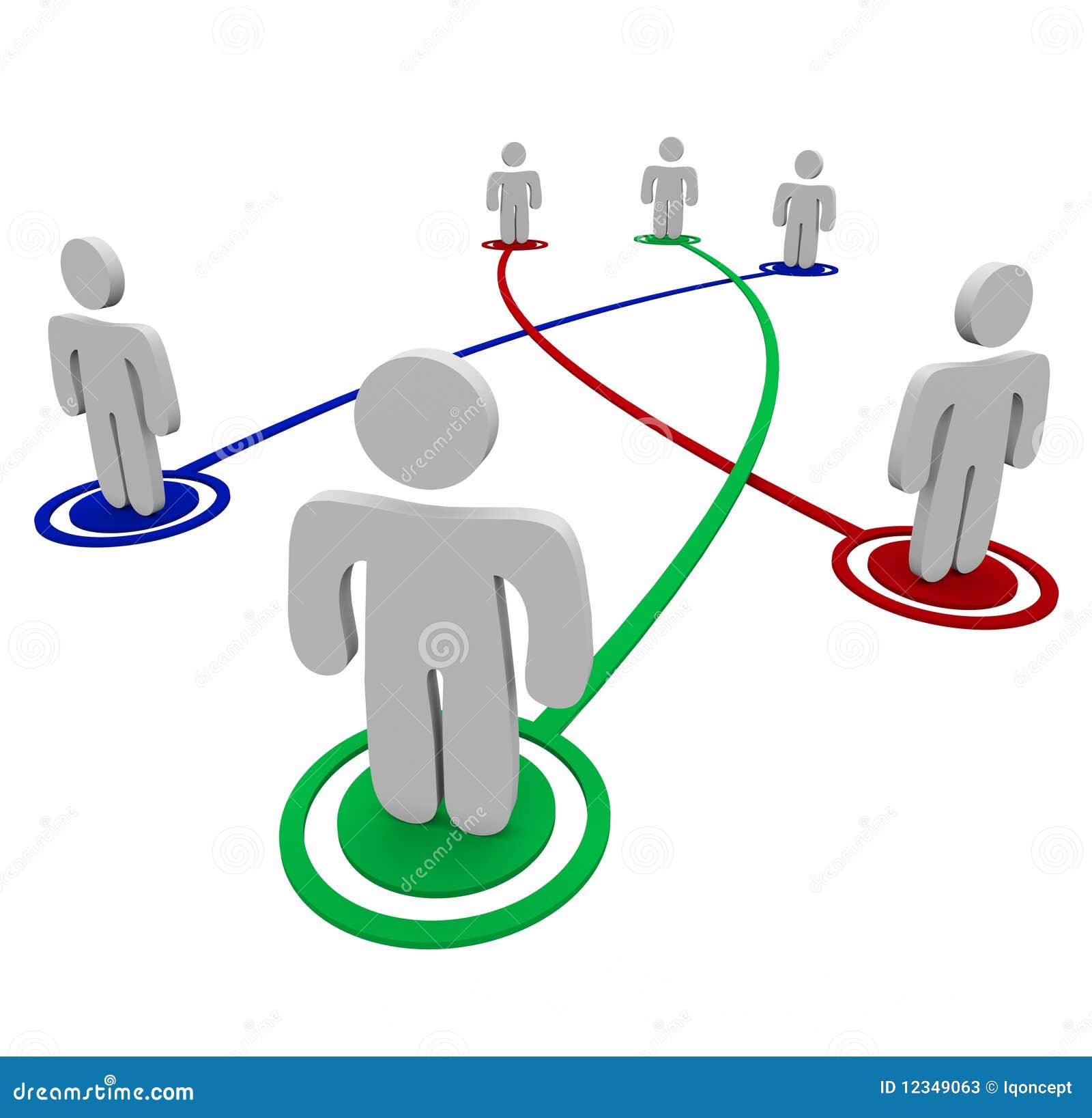 Partnership Links - Personal Connections Stock Illustration ...