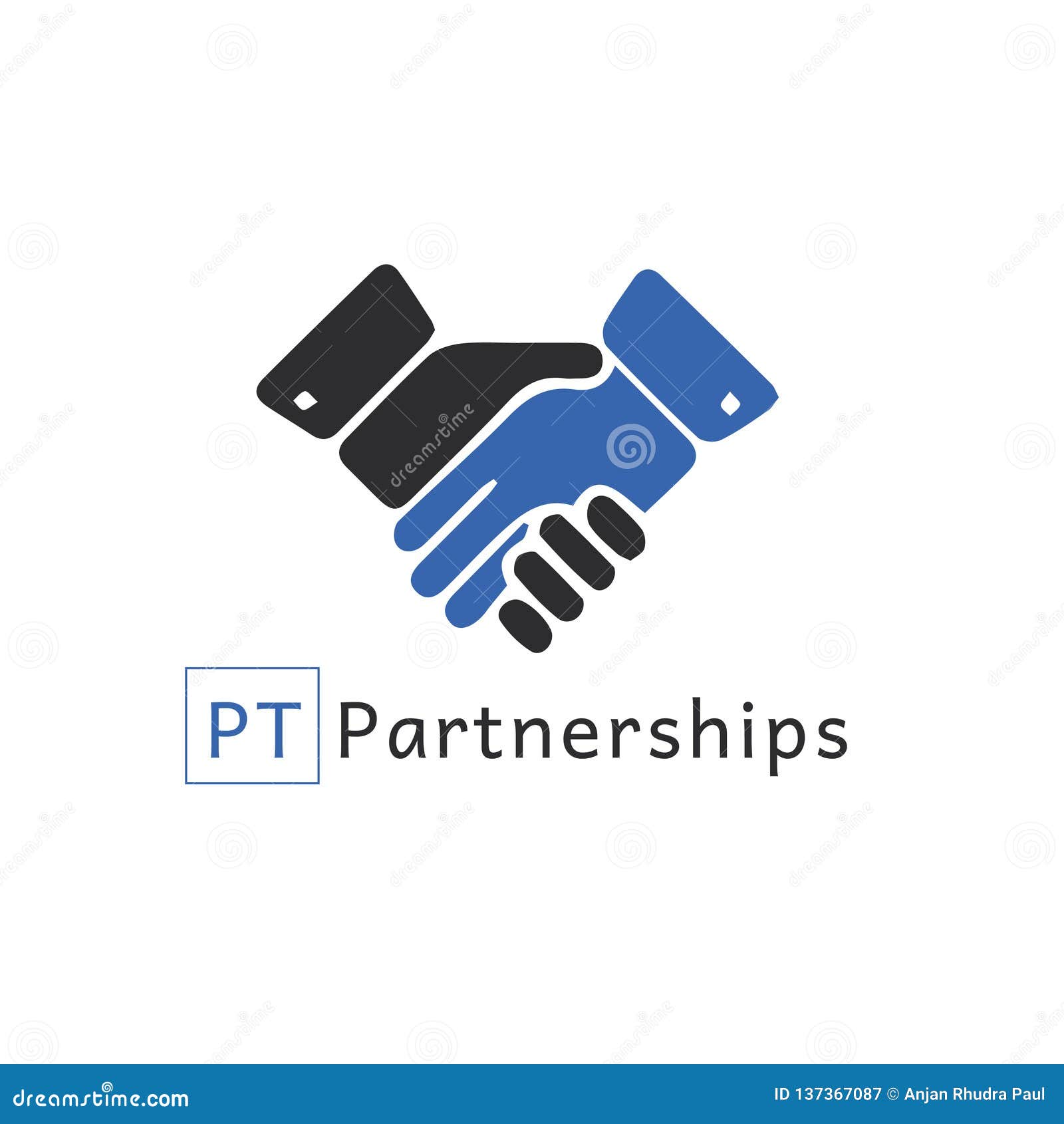 Partnership Logo Vector Eps Ai Stock Illustration - Illustration of ...