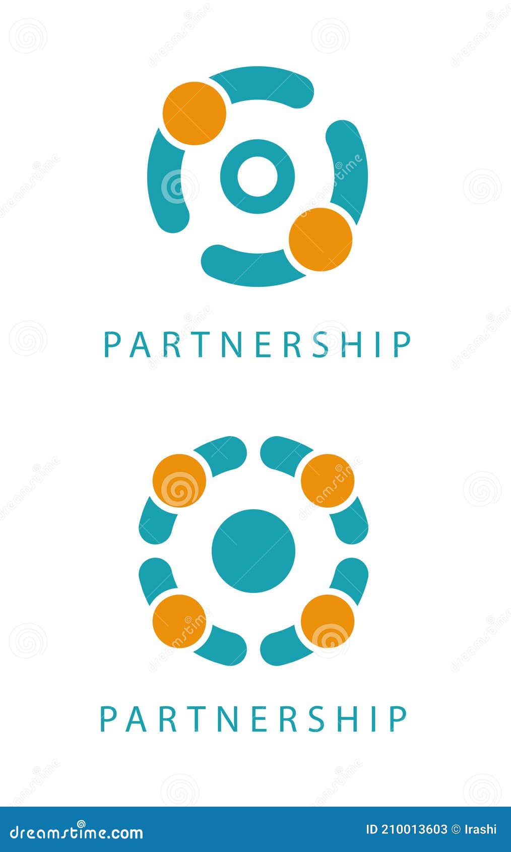 Partnership logo icon stock vector. Illustration of connect - 210013603