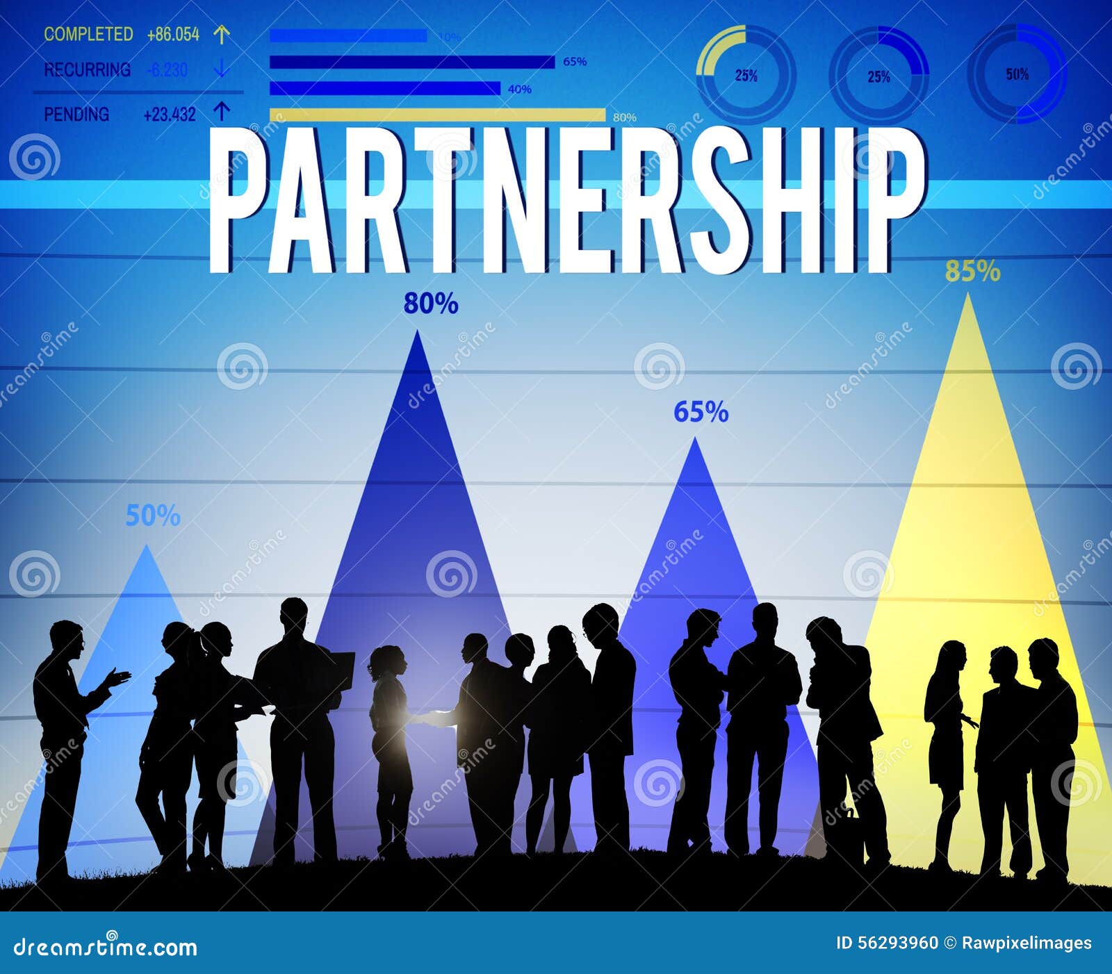 Partnership Partner Collaboration Teamwork Support Concept Stock Photo ...