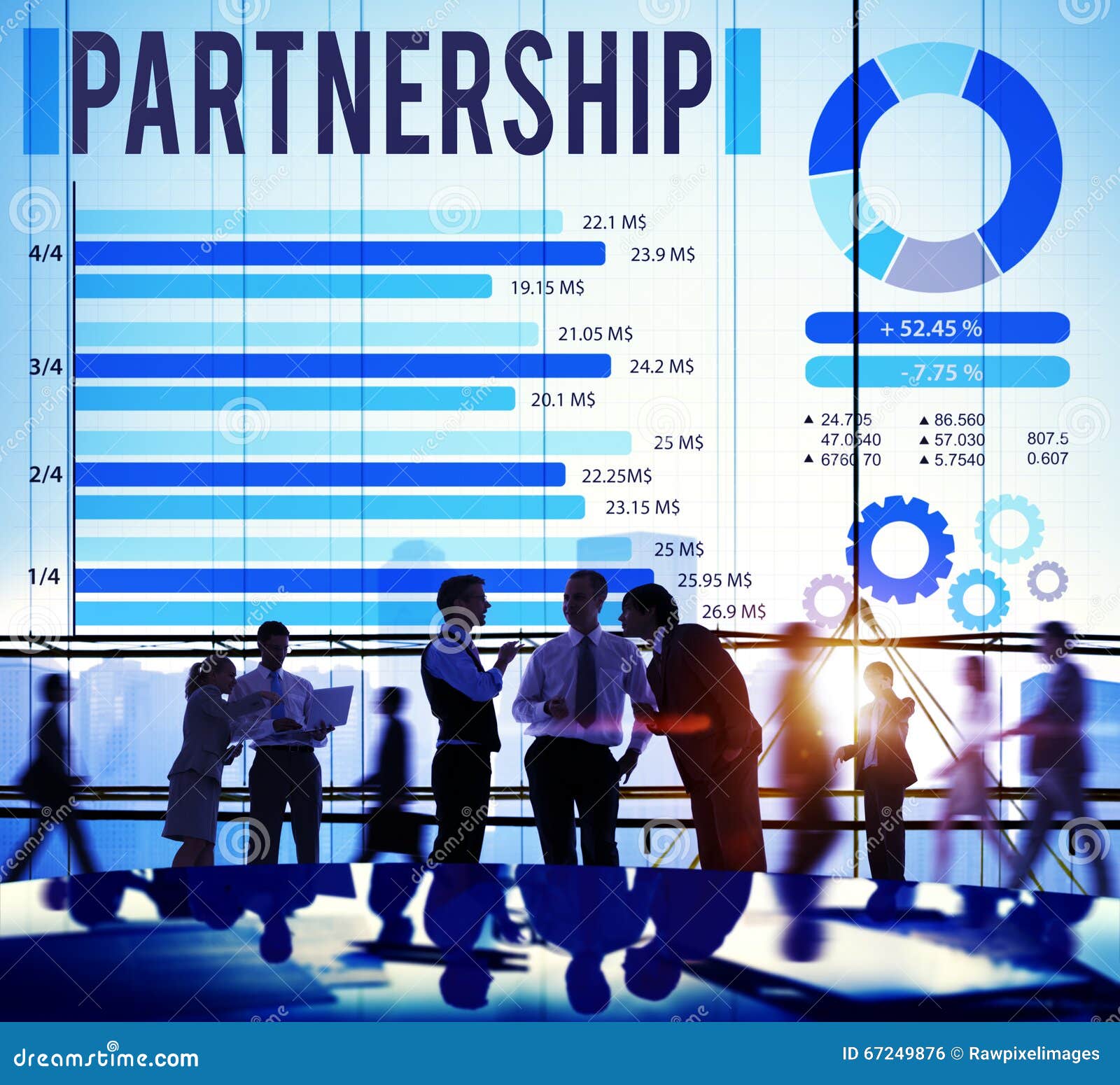 Partnership Partner Team Teamwork Organization Concept Stock Photo ...