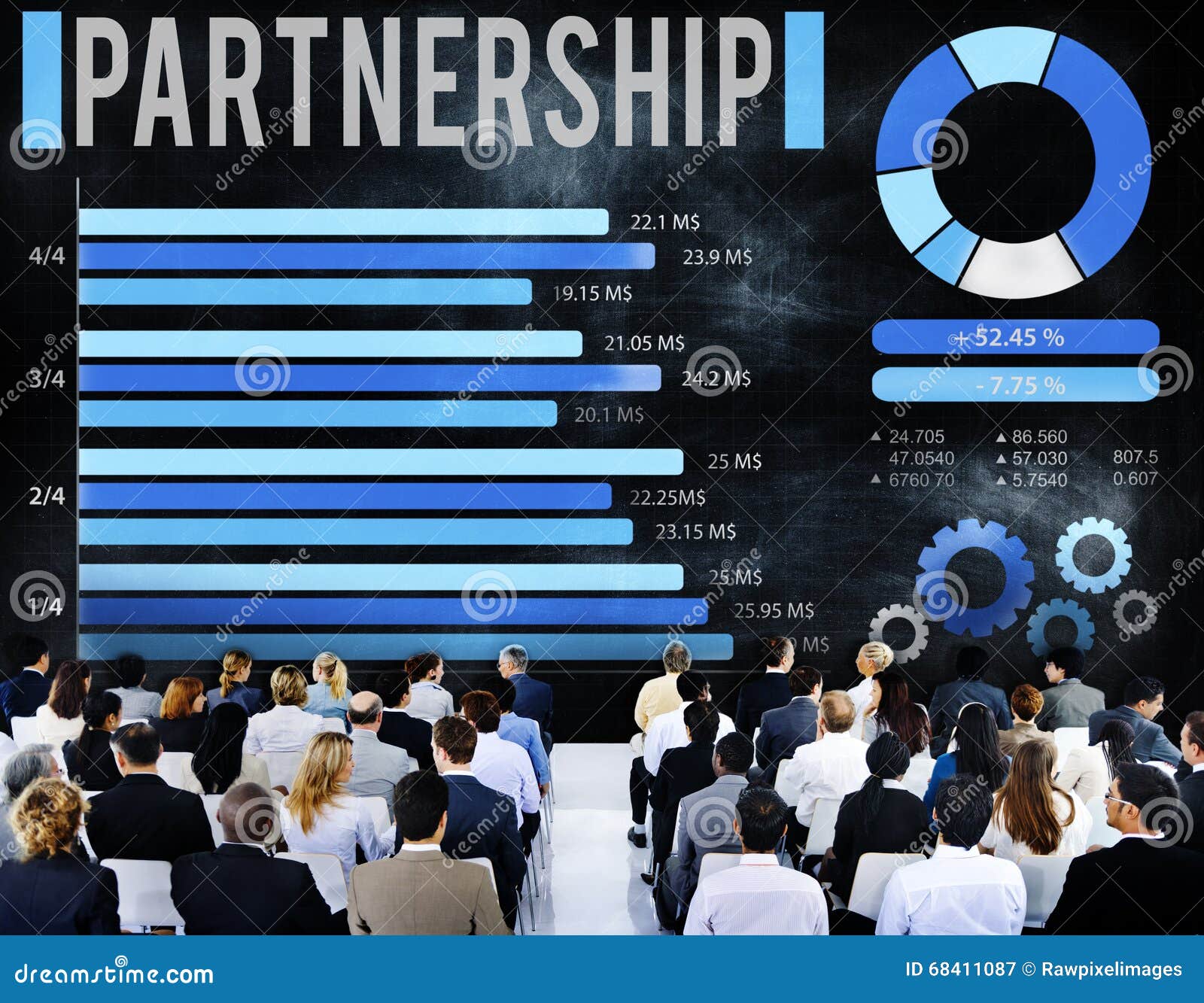 Partnership Partner Team Teamwork Organization Concept Stock Image ...