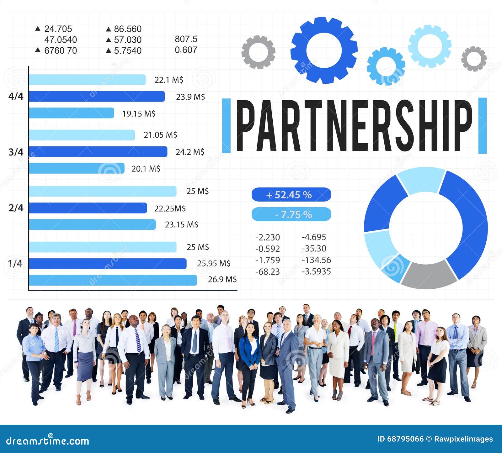 Partnership Partner Team Teamwork Organization Concept Stock Photo ...