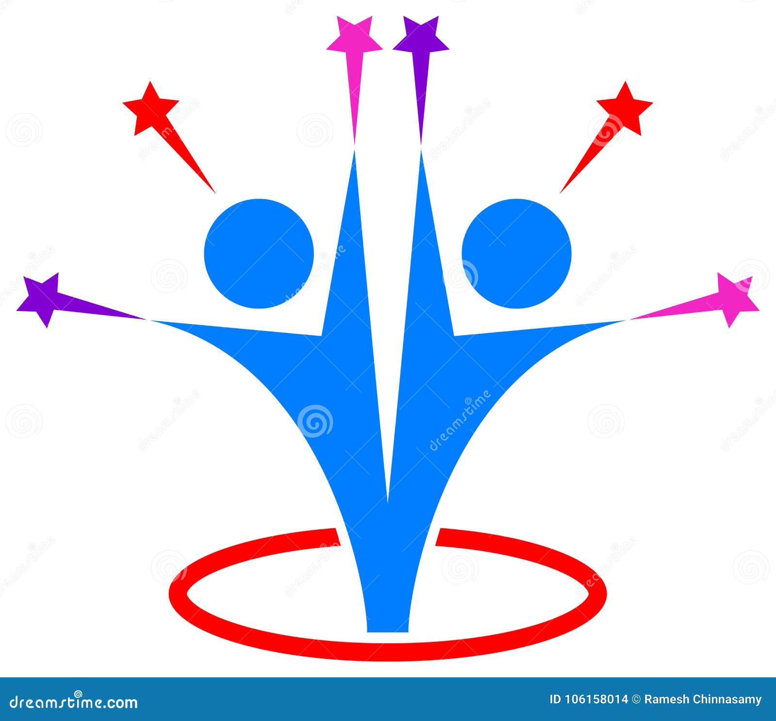 Partnership People Success Star Logo Stock Vector - Illustration of ...