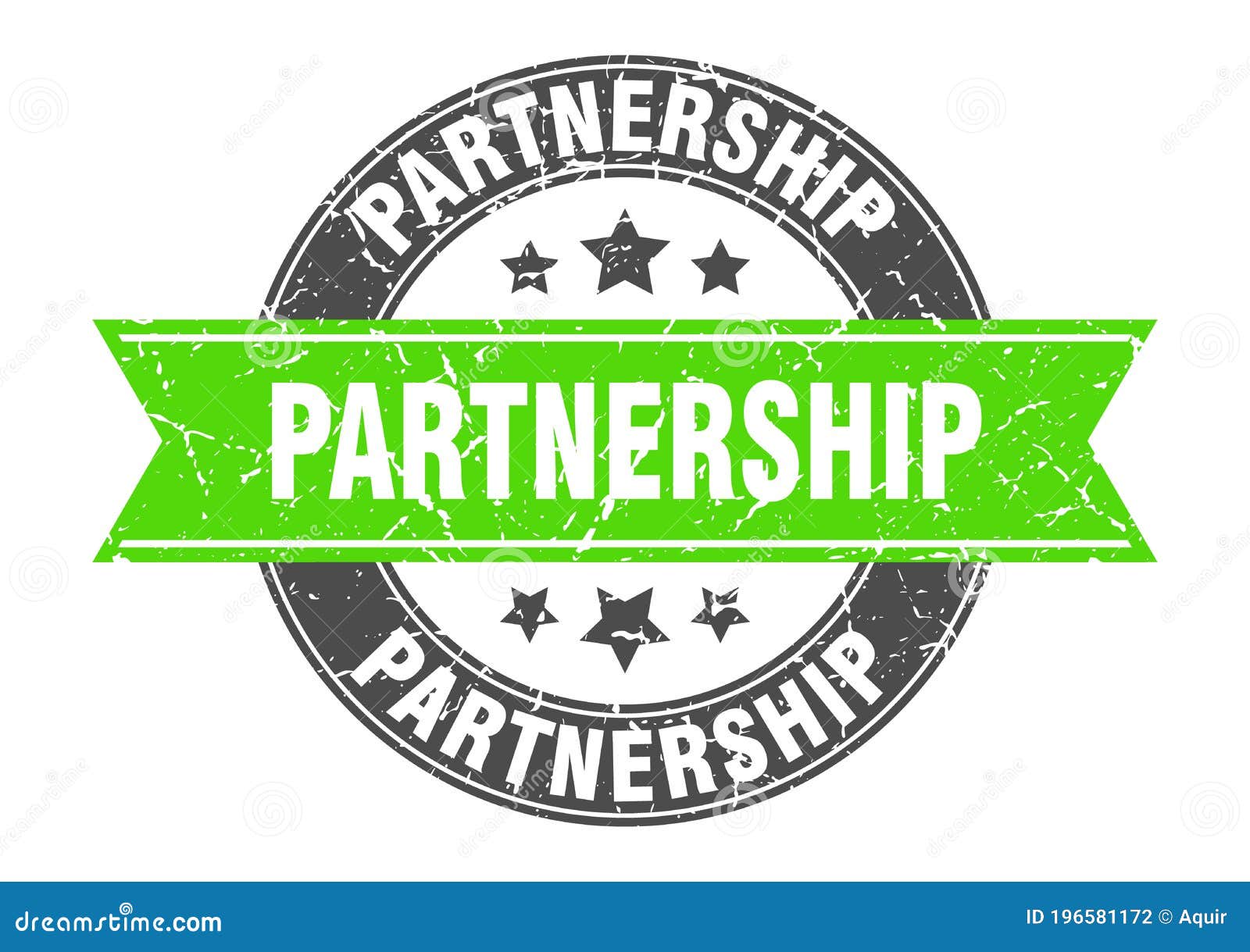 Partnership stamp stock vector. Illustration of vector - 196581172