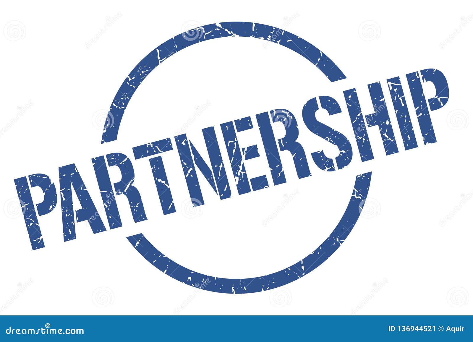 Partnership stamp stock vector. Illustration of partnership - 136944521