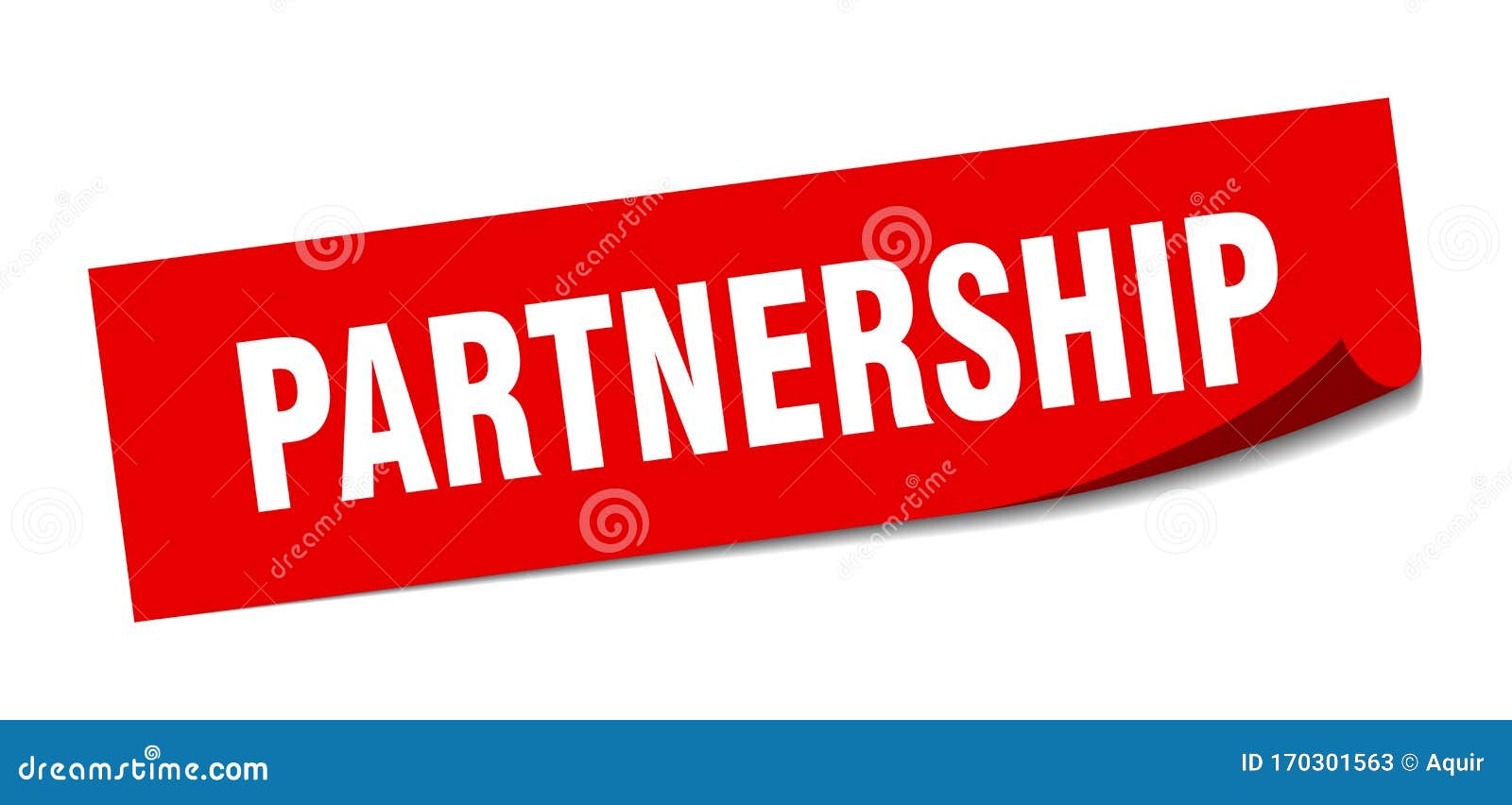 Partnership Sticker. Partnership Square Sign Stock Vector ...