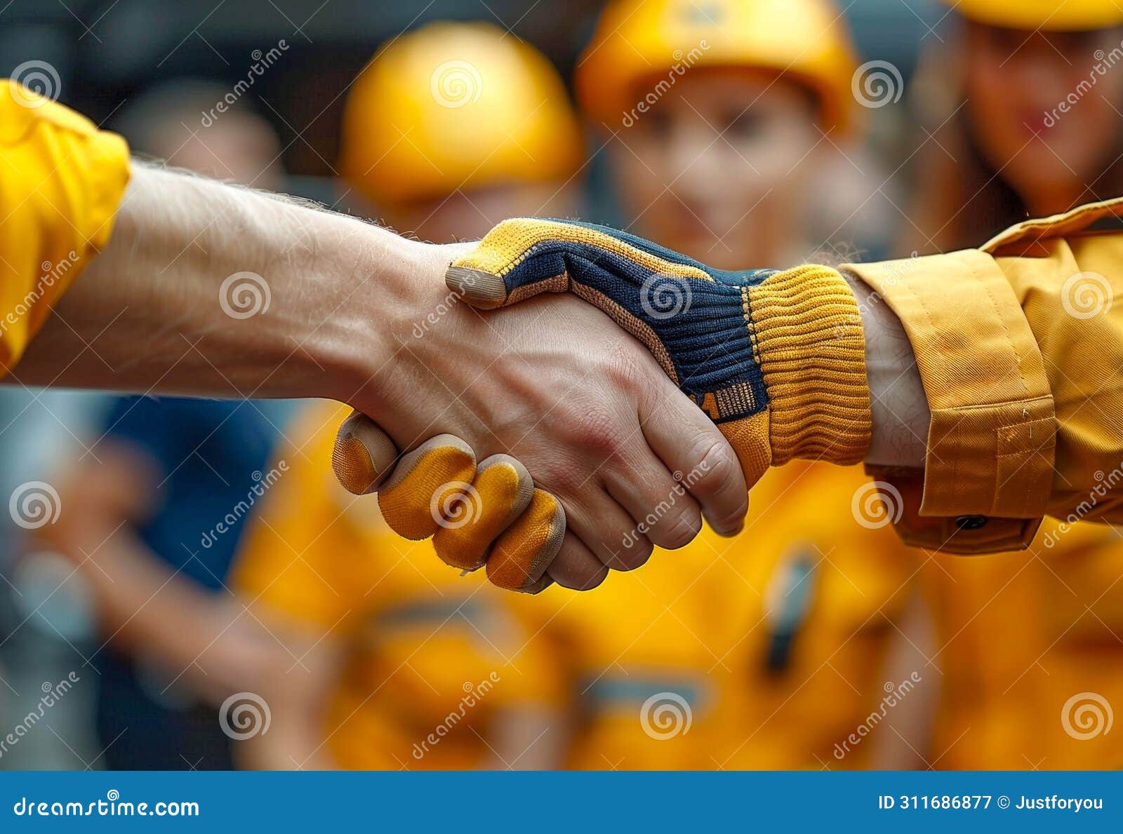 Partnership and Teamwork in Construction. Generative Ai Stock ...