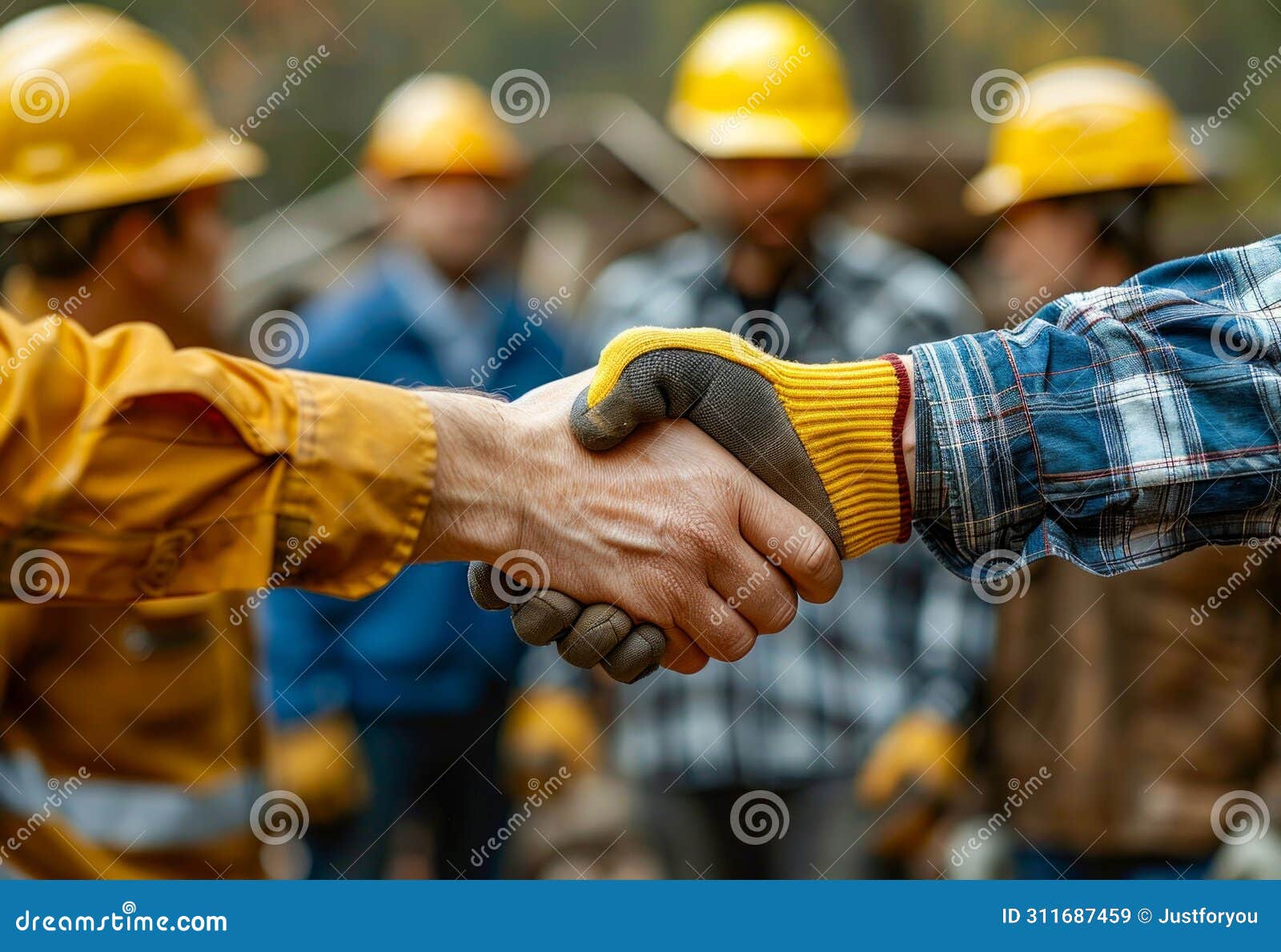 Partnership and Teamwork in Construction. Generative Ai Stock ...