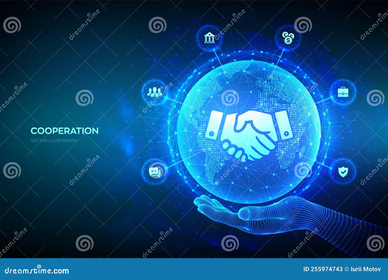 Partnership Technology Concept. Business Partnership. Global ...