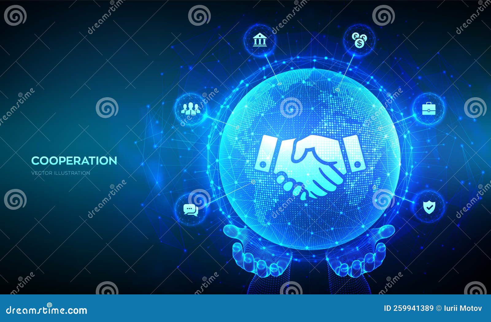 Partnership Technology Concept. Business Partnership. Global ...