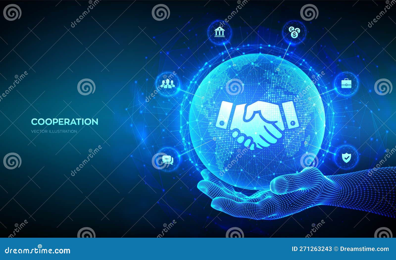 Partnership Technology Concept. Business Partnership. Global ...